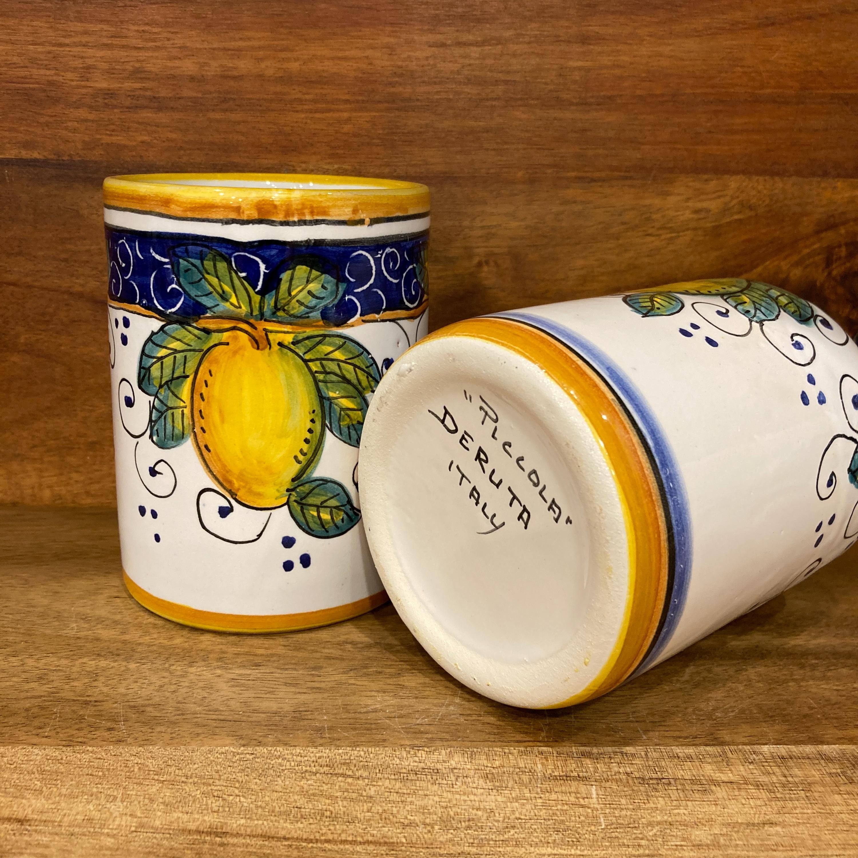 Lemons Majolica Italian Ceramic Pottery Bathroom Liquid Hand Soap ...