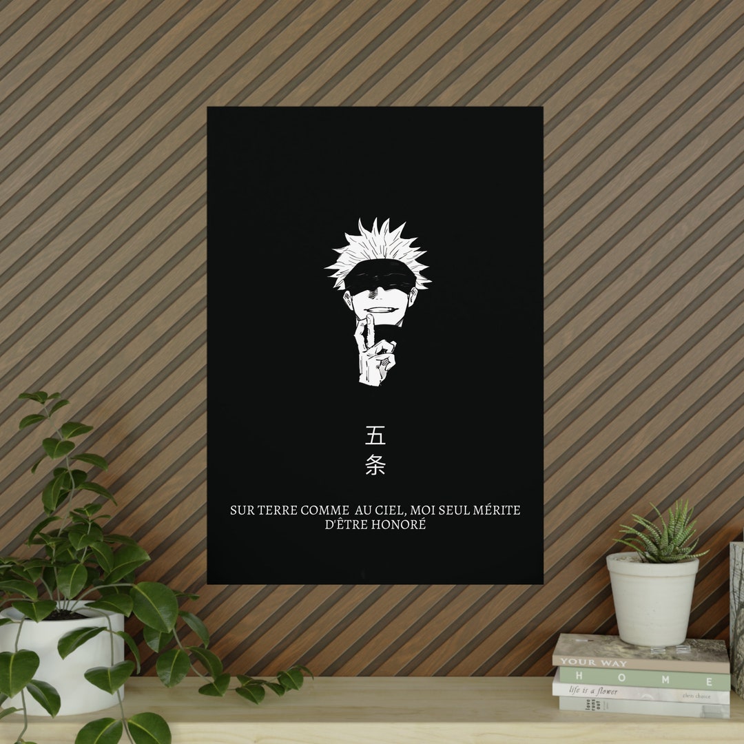 Poster Satoru Gojo Jujutsu Kaisen / Anime / Manga / Gift Idea / Gojo ...