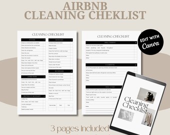 Professional Residential Deep Cleaning Checklist (Download Now) - Etsy