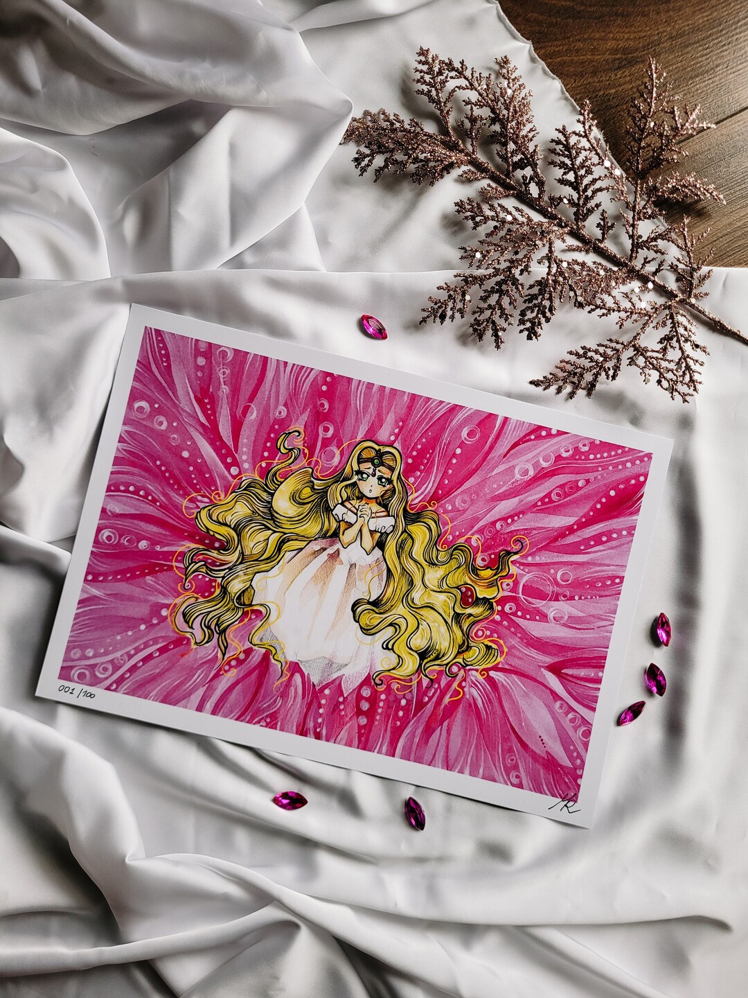 Limited Edition "magic Knight Rayearth - Princess Emeraude" Print ...