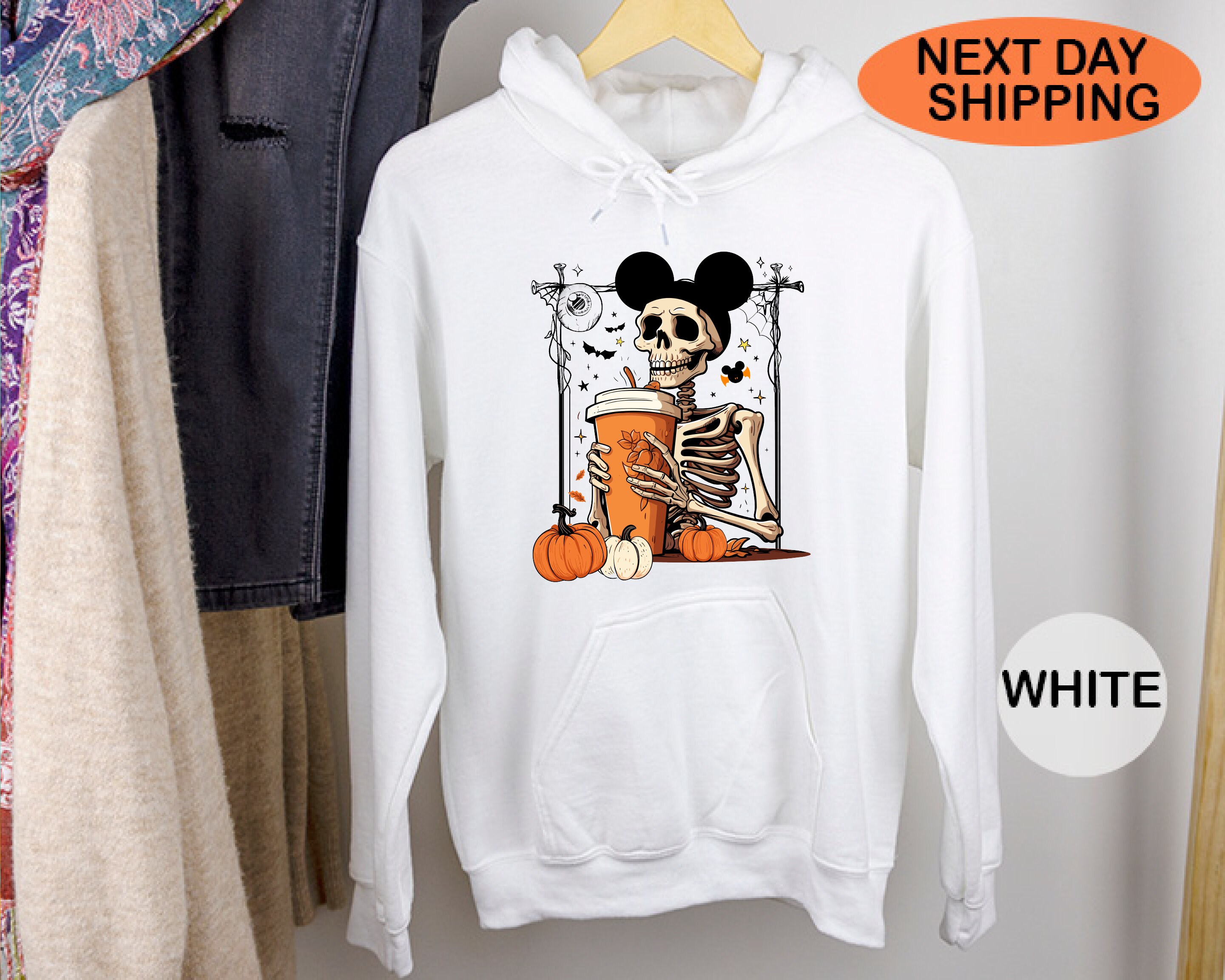 Retro Skeleton Coffee Hoodei, Funny Goth Barista Hoodei, Whimsigoth ...