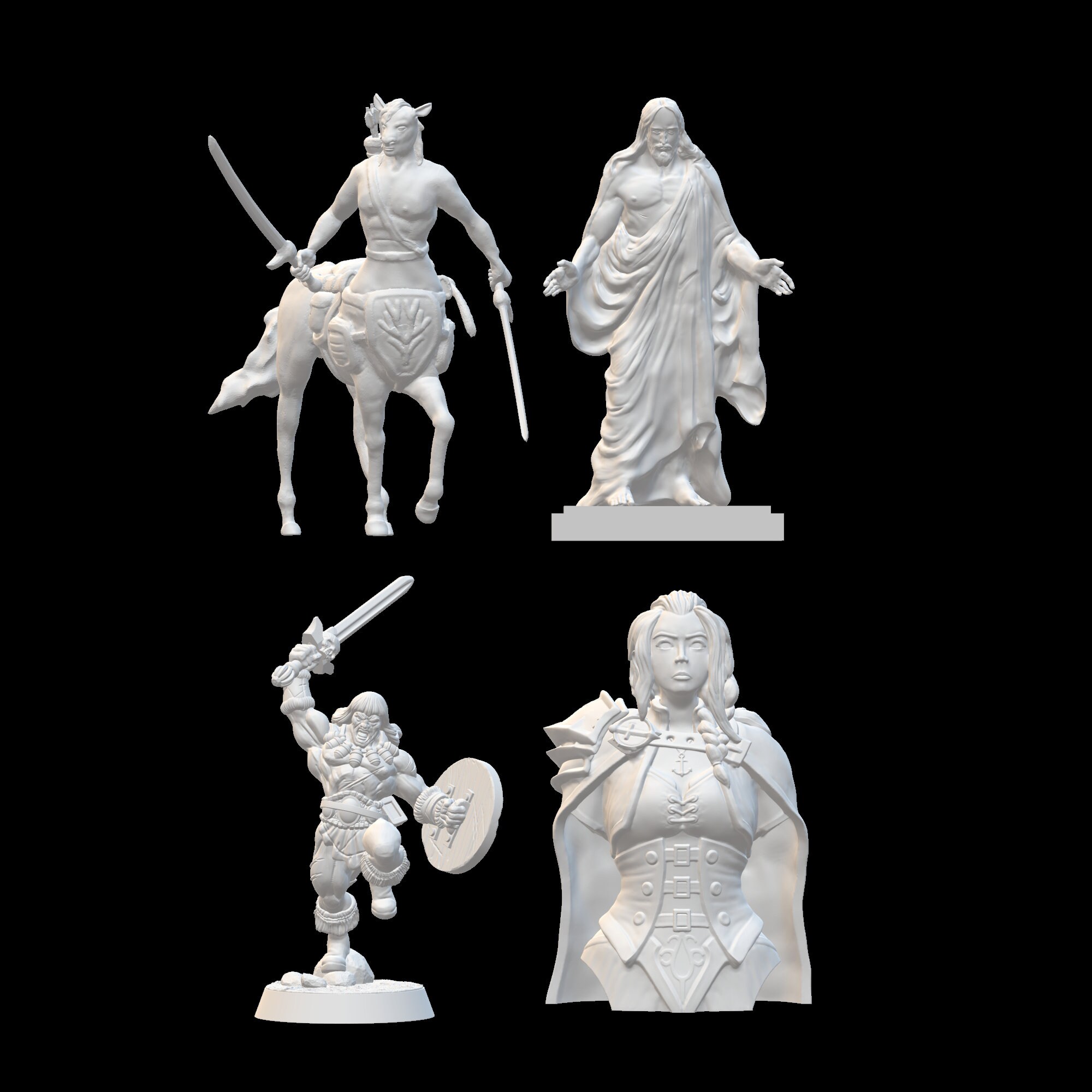 Different Models-peoples-chracters Bundle Stl for Printinghigh Quality ...