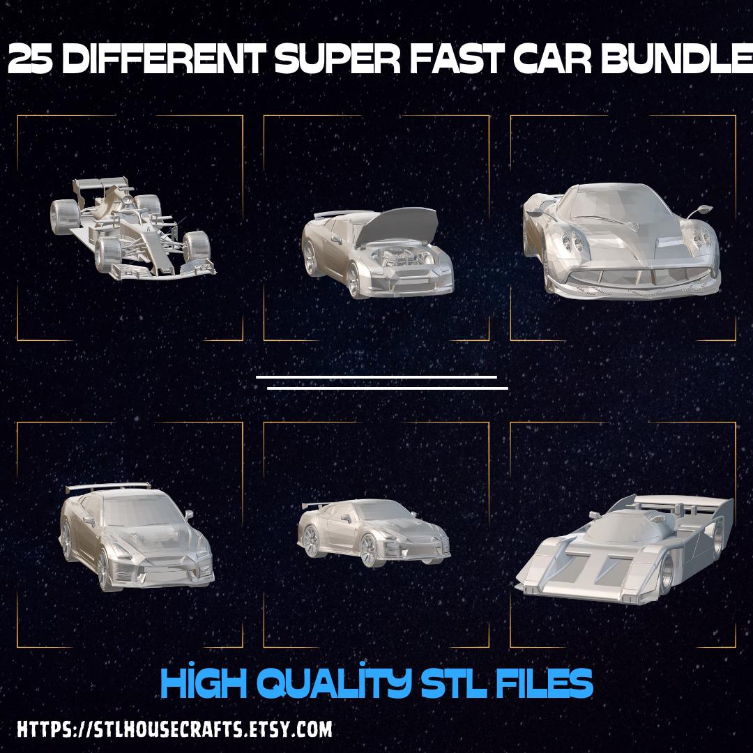 3D Printable Car Model STL File Bundle: Sports & Classic Cars - Etsy
