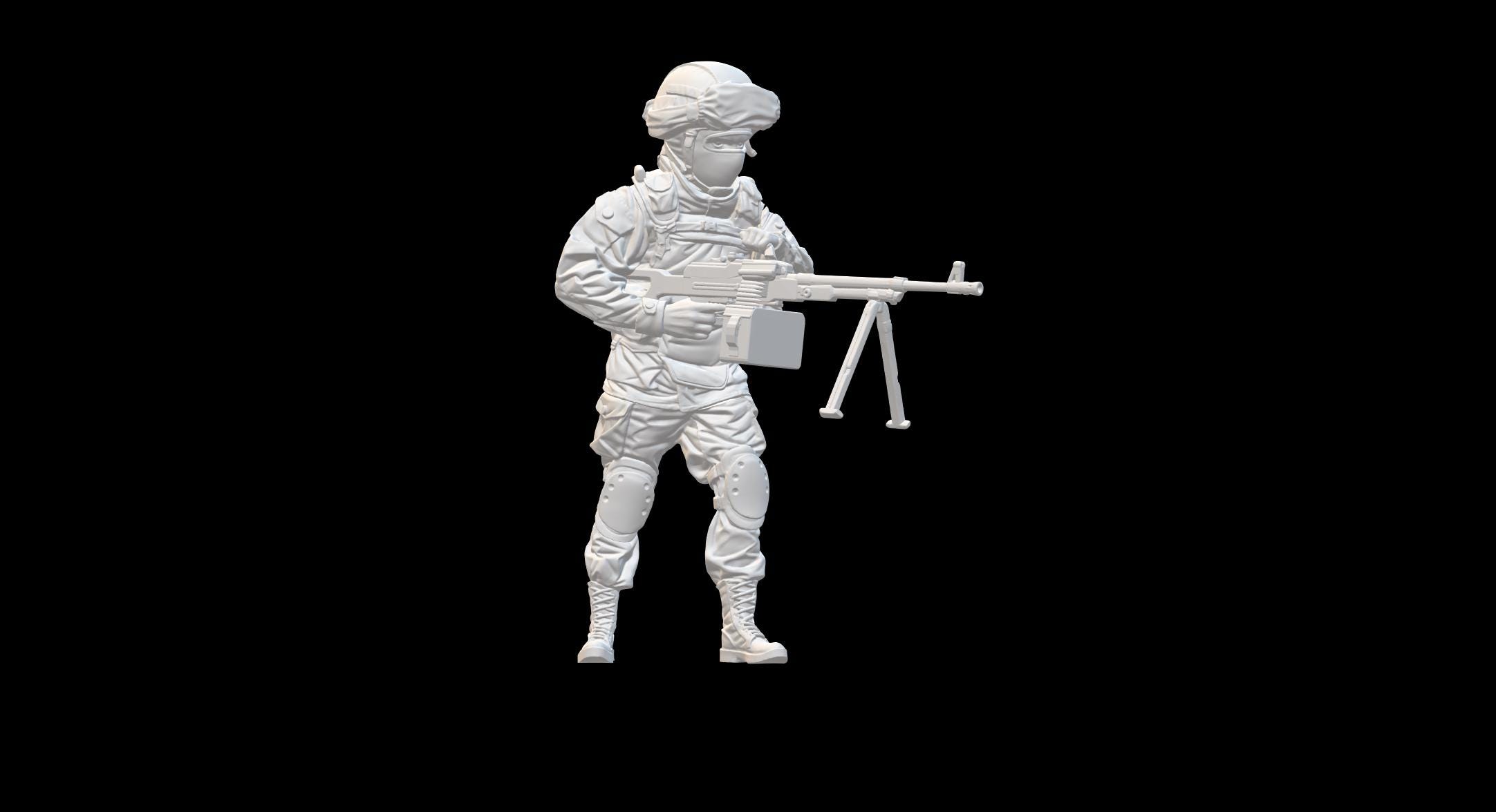 Modern Soldier STL Bundle: 3D Print Military Figures for Dioramas ...