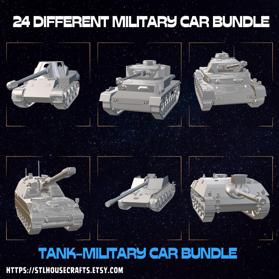 3D Military Vehicle Models: STL Files for 3D Printing (digital Download ...