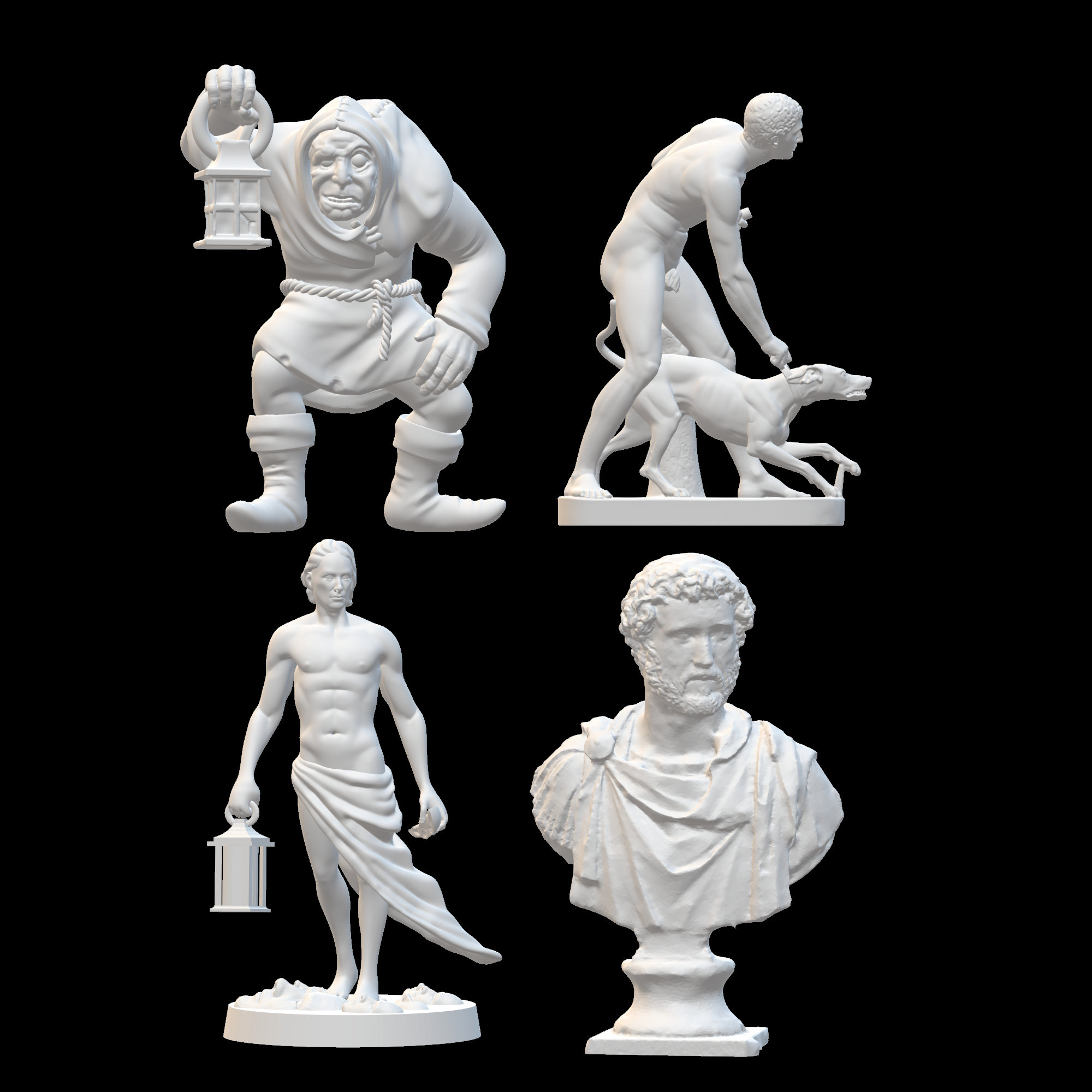 Different Models-peoples-chracters Bundle Stl for Printinghigh Quality ...