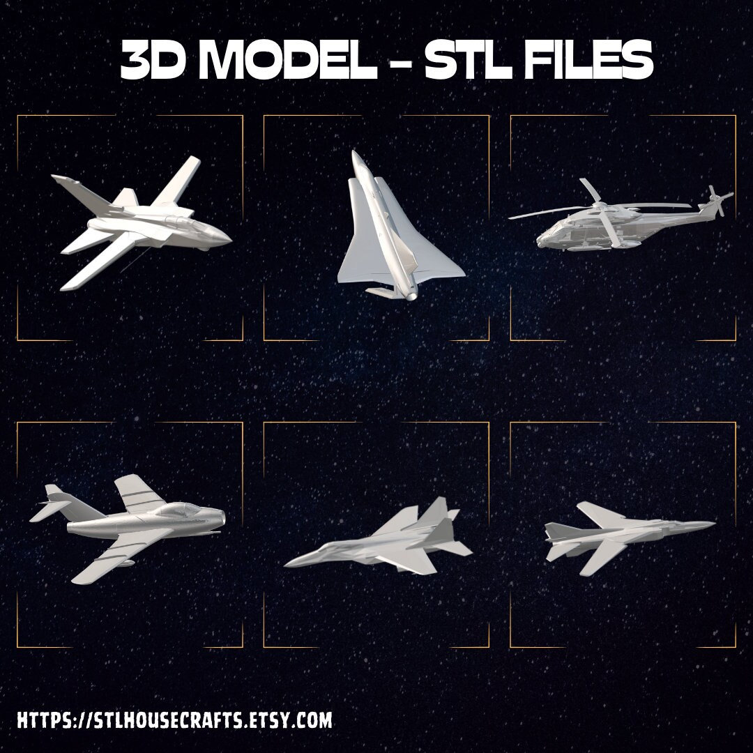 Army Plane STL Files: 3D Print Aircraft Collection (digital Download ...