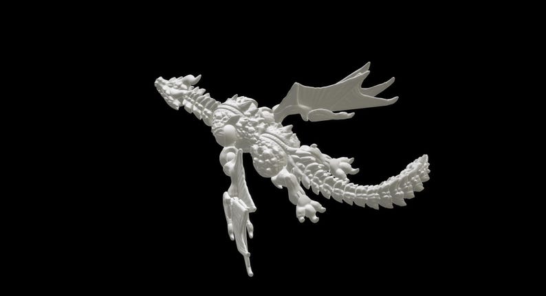 Articulated Dragon STL: Poseable 3D Printable Model (digital Download ...
