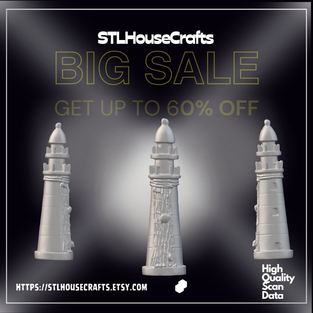 Lighthouse STL File Printable Stl File for 3D Printers Home Decoration ...