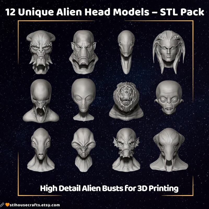 Alien Head - Etsy