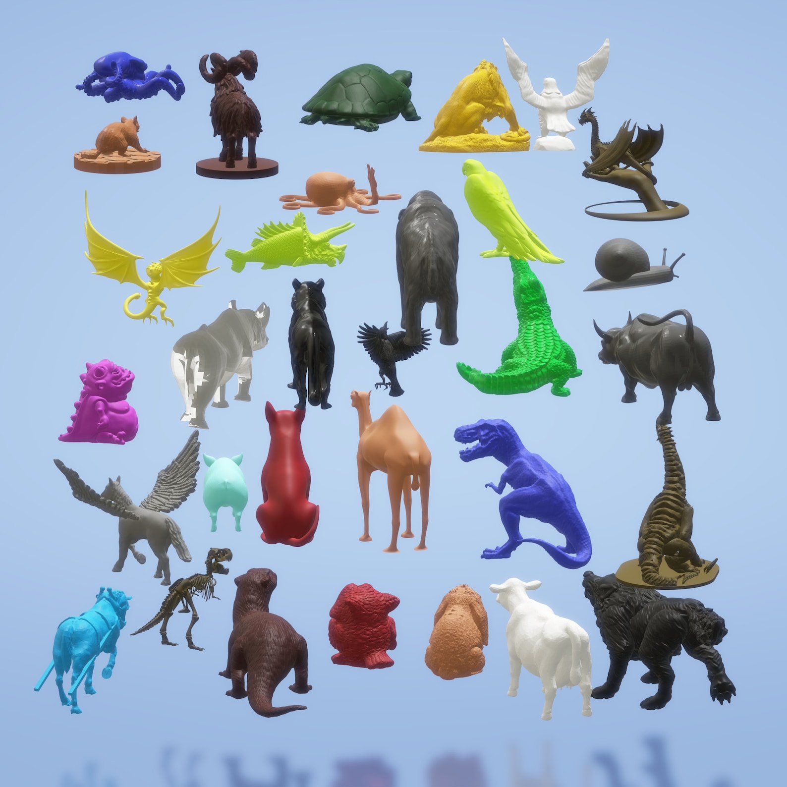 300 STL Printable 3D Safari Animal Heads STL Pack Create Stunning Home ...