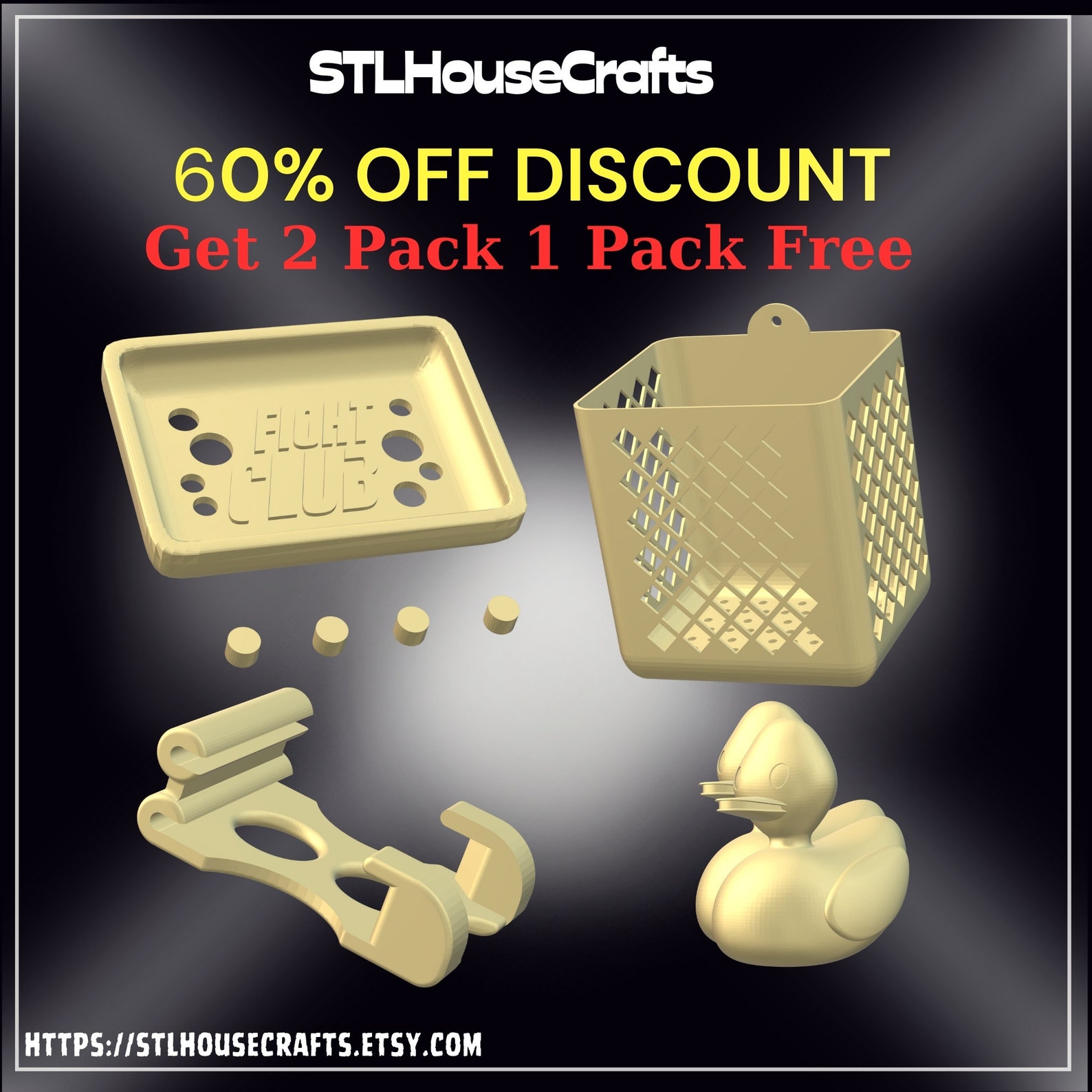24 Different Bathroom Accessories Stl Png File Bundle Modern 3D Print ...