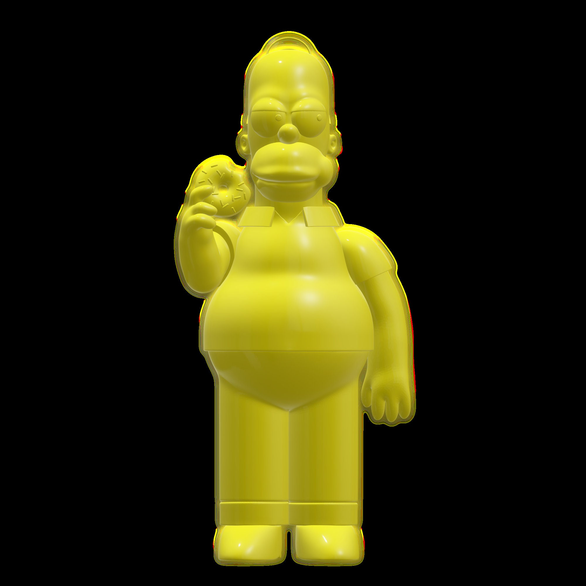 Homer Simpson STL File: 3D Printing Model (digital Download) - Etsy