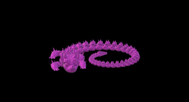 Squeak Dragon STL – Cute Flexi Articulated Baby Dragon, Print-in-place ...