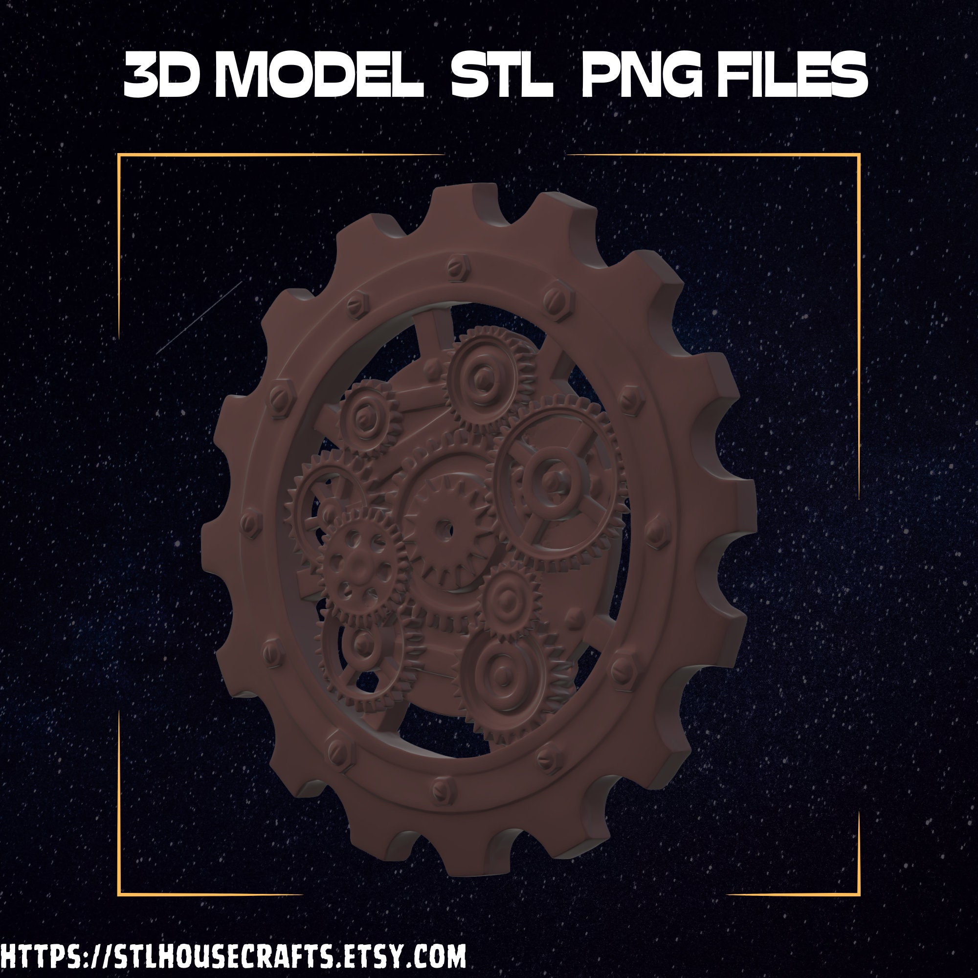 Rustic Clock STL File: 3D Printable Wall Decor (digital Download) - Etsy