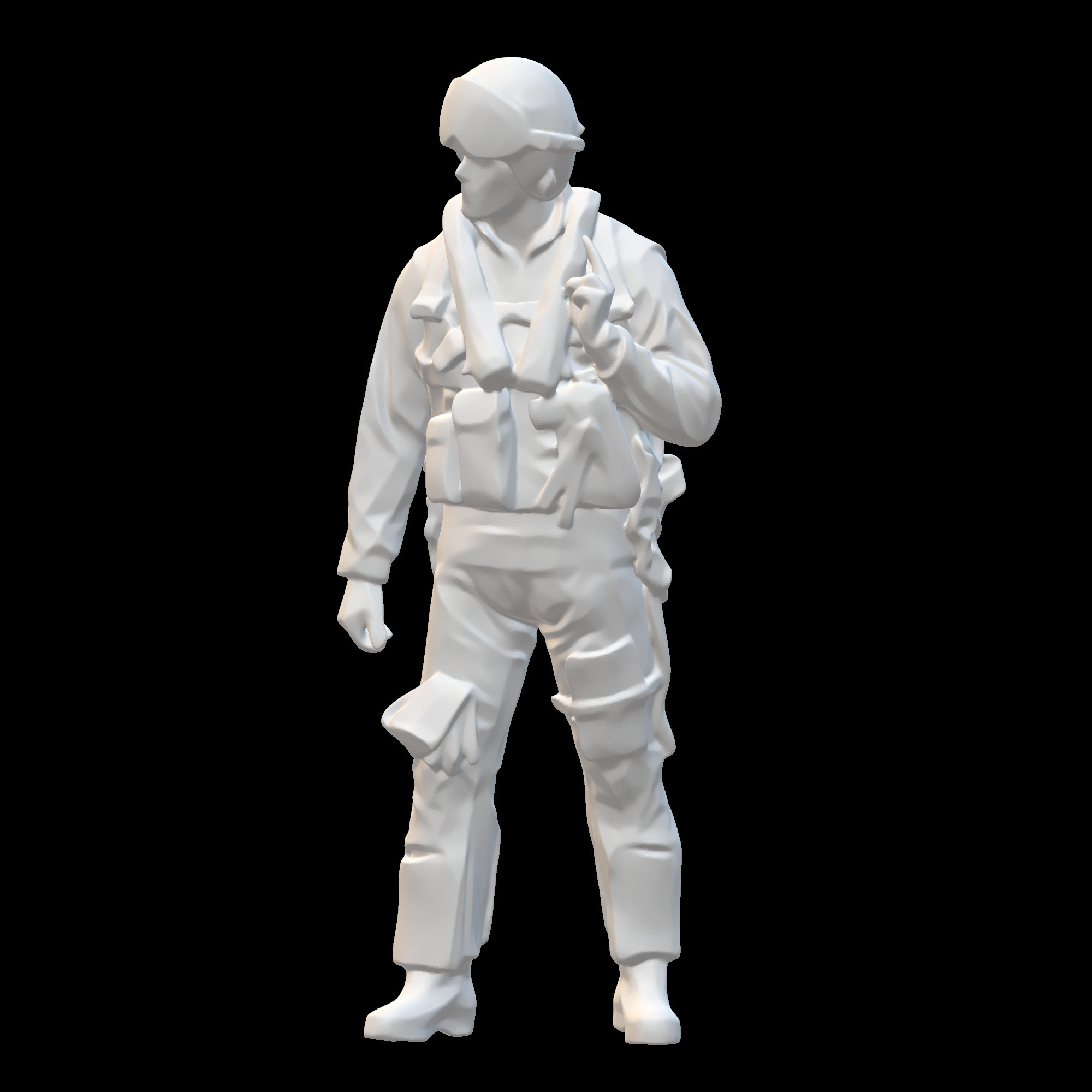Army Pilot High Detail STL Printable Scan File for 3D Printers Stl ...