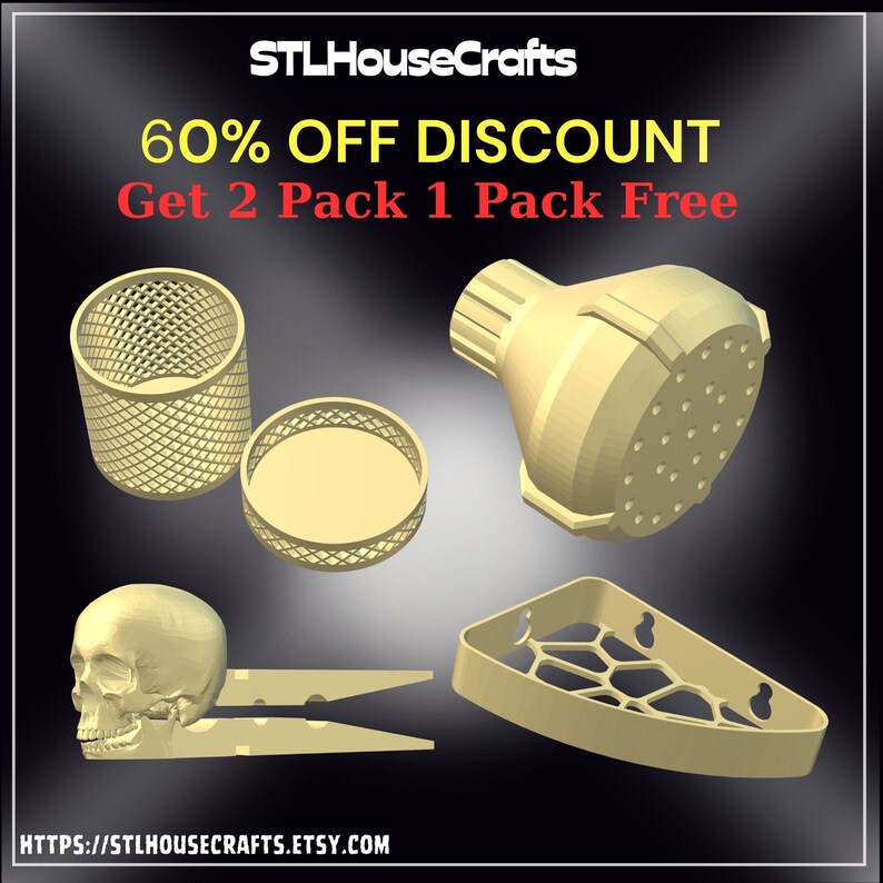 24 Different Bathroom Accessories Stl Png File Bundle Modern 3D Print ...