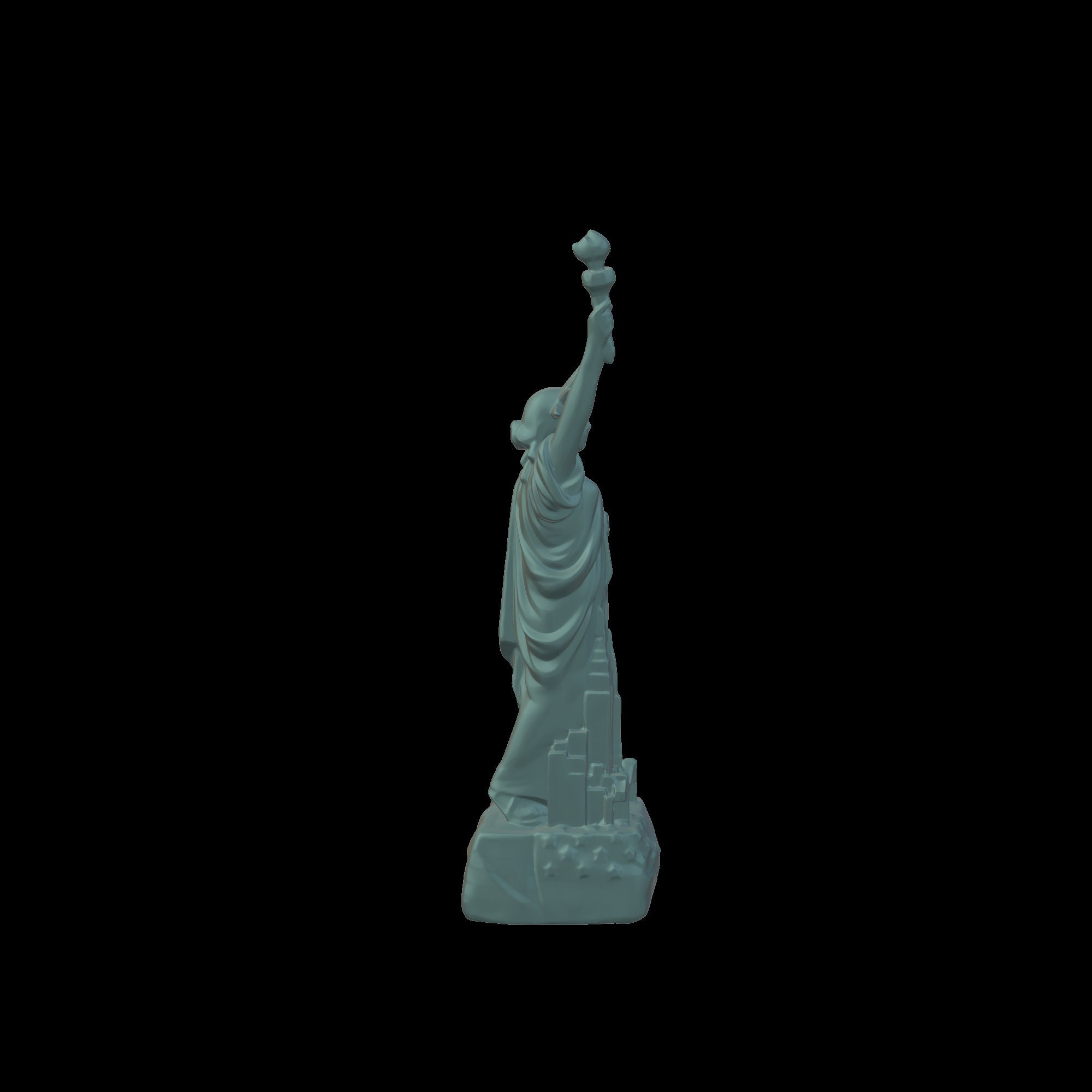 Statue of Liberity Printable STL File,home Decoration With 3D Print ...