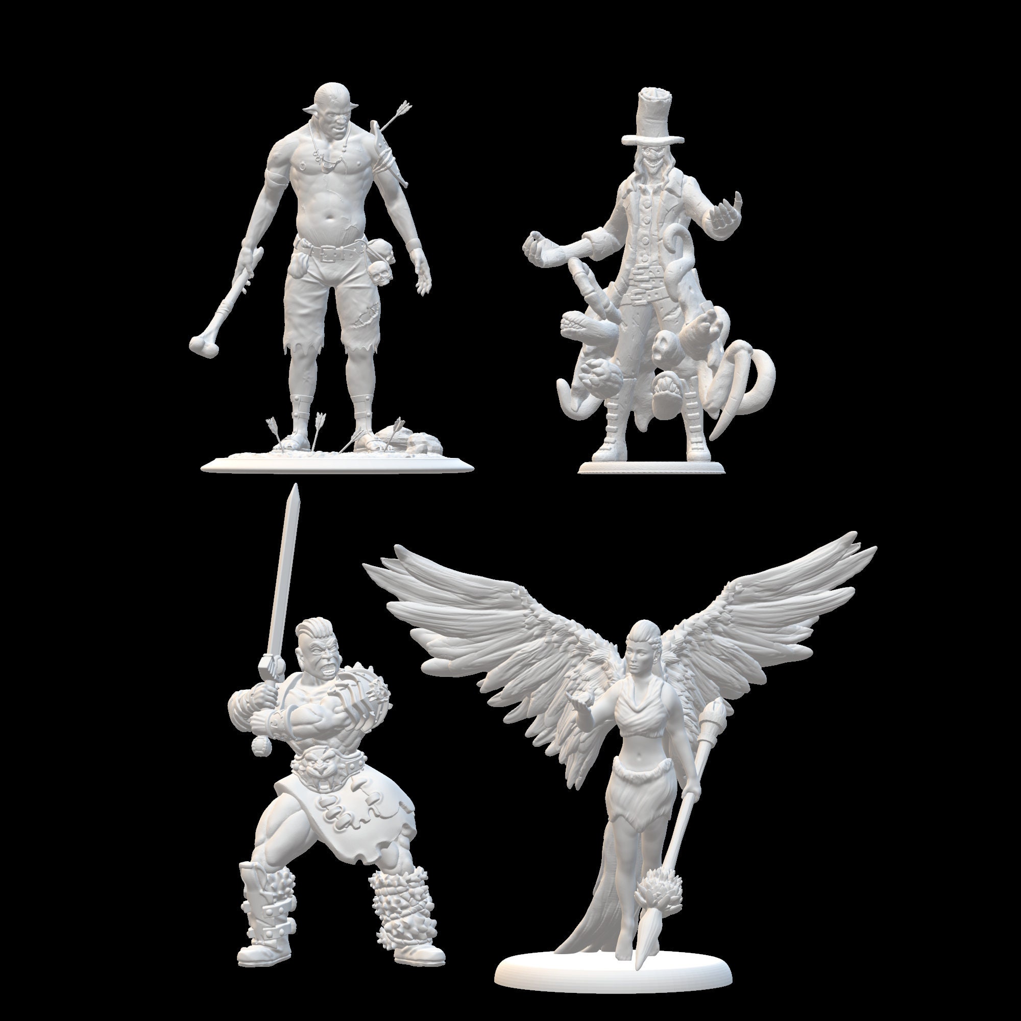 Different Models-peoples-chracters Bundle Stl for Printinghigh Quality ...