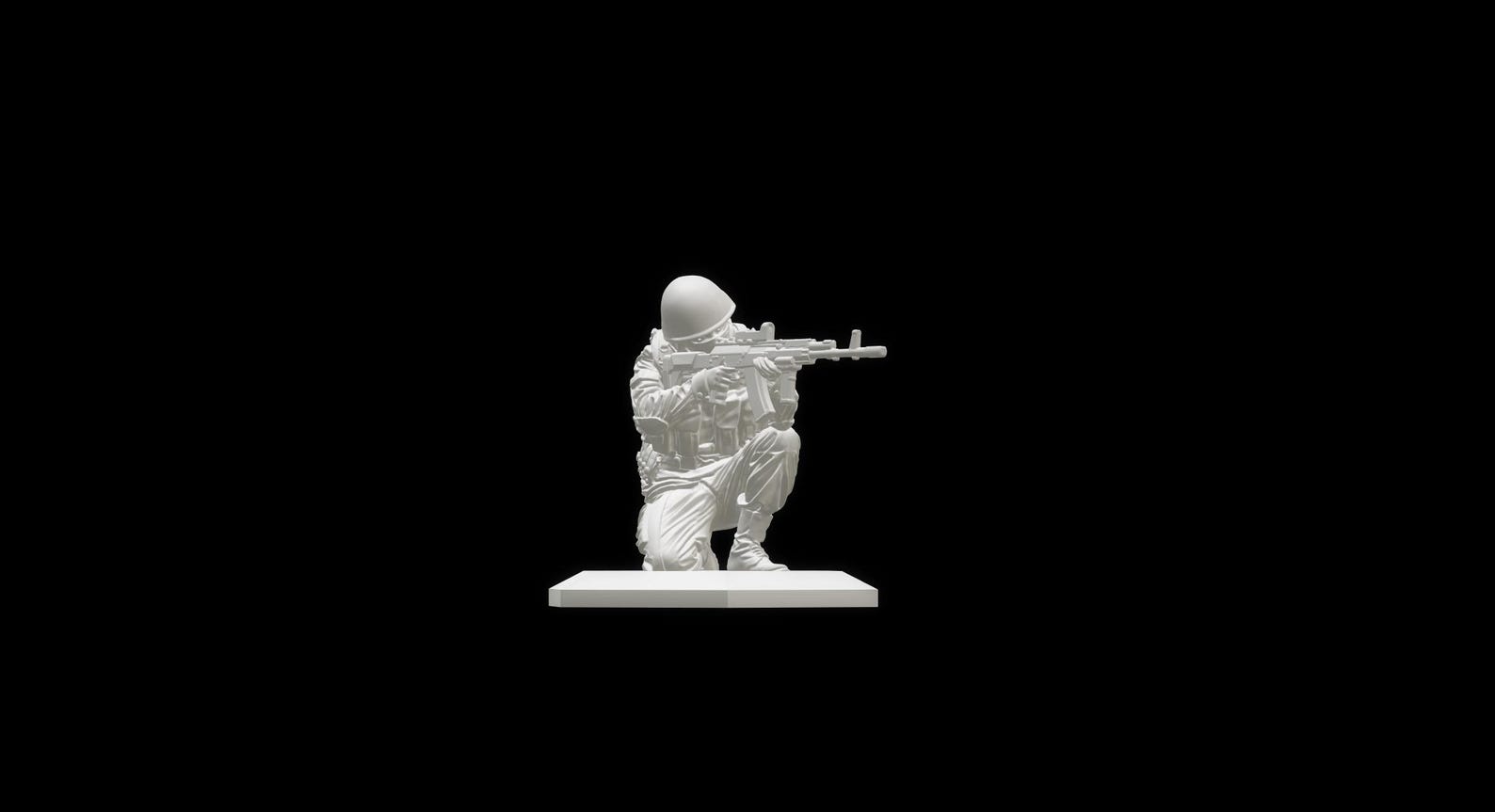 Modern Soldier STL Bundle: 3D Print Military Figures for Dioramas ...