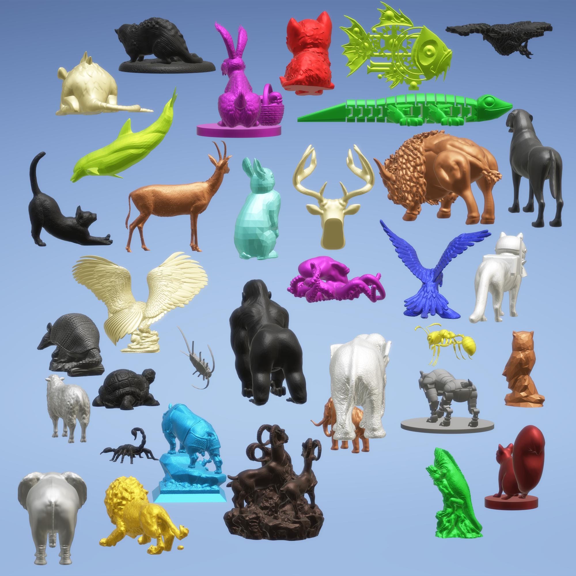 300 Animal STL Files – Safari, Zoo & Jungle 3D Print Models (digital ...