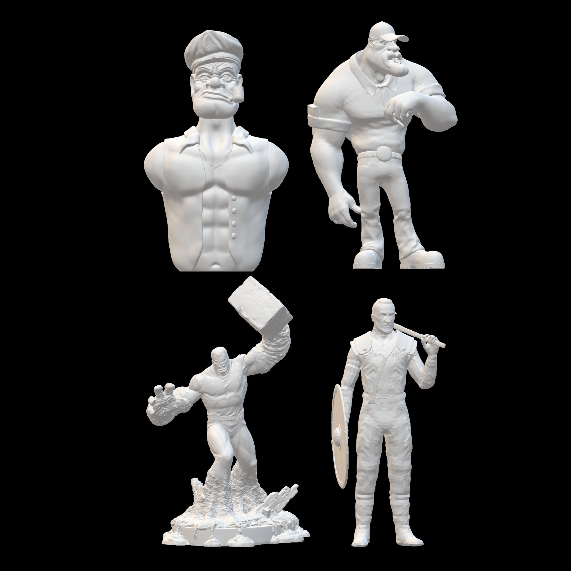 Different Models-peoples-chracters Bundle Stl for Printinghigh Quality ...