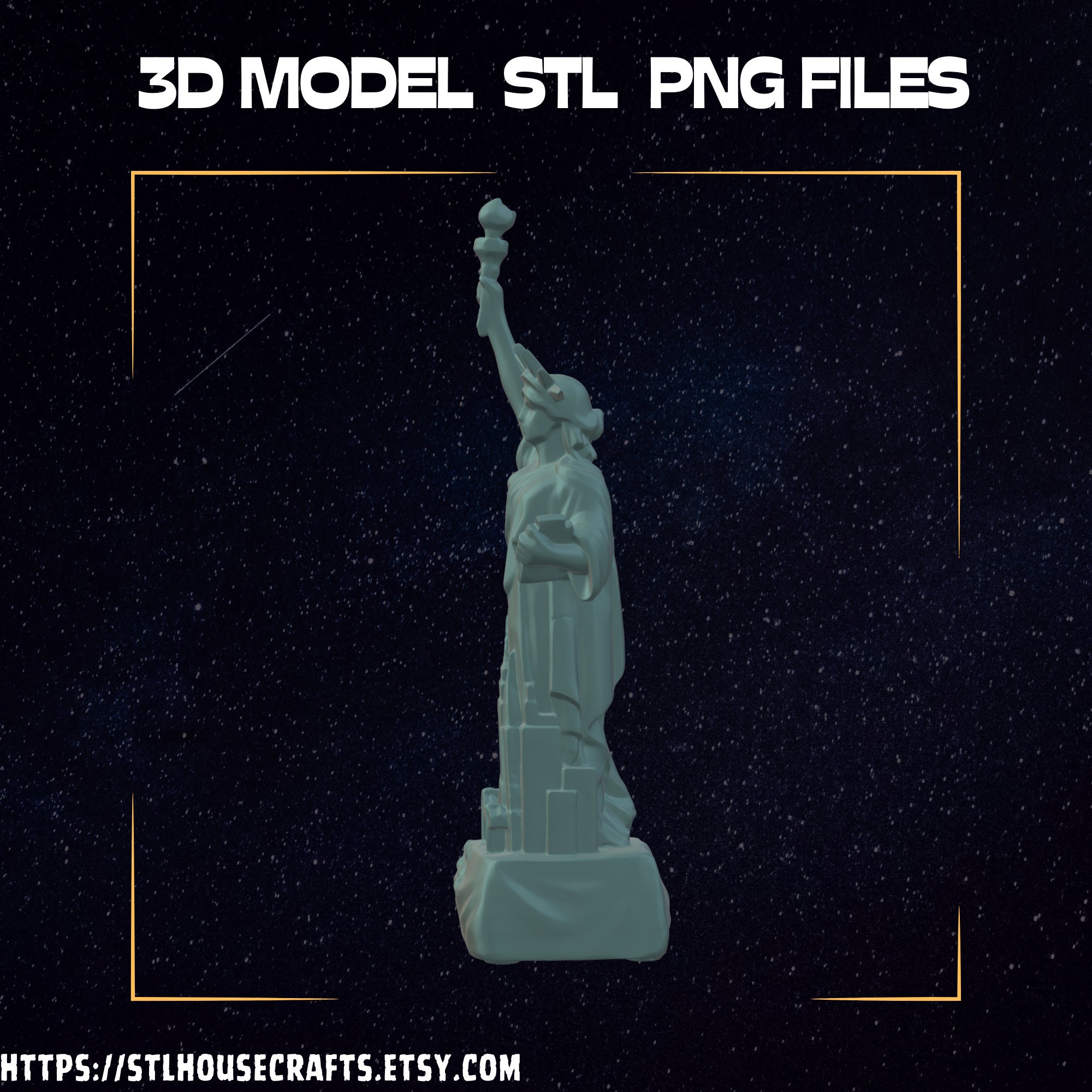 Statue of Liberity Printable STL File,home Decoration With 3D Print ...