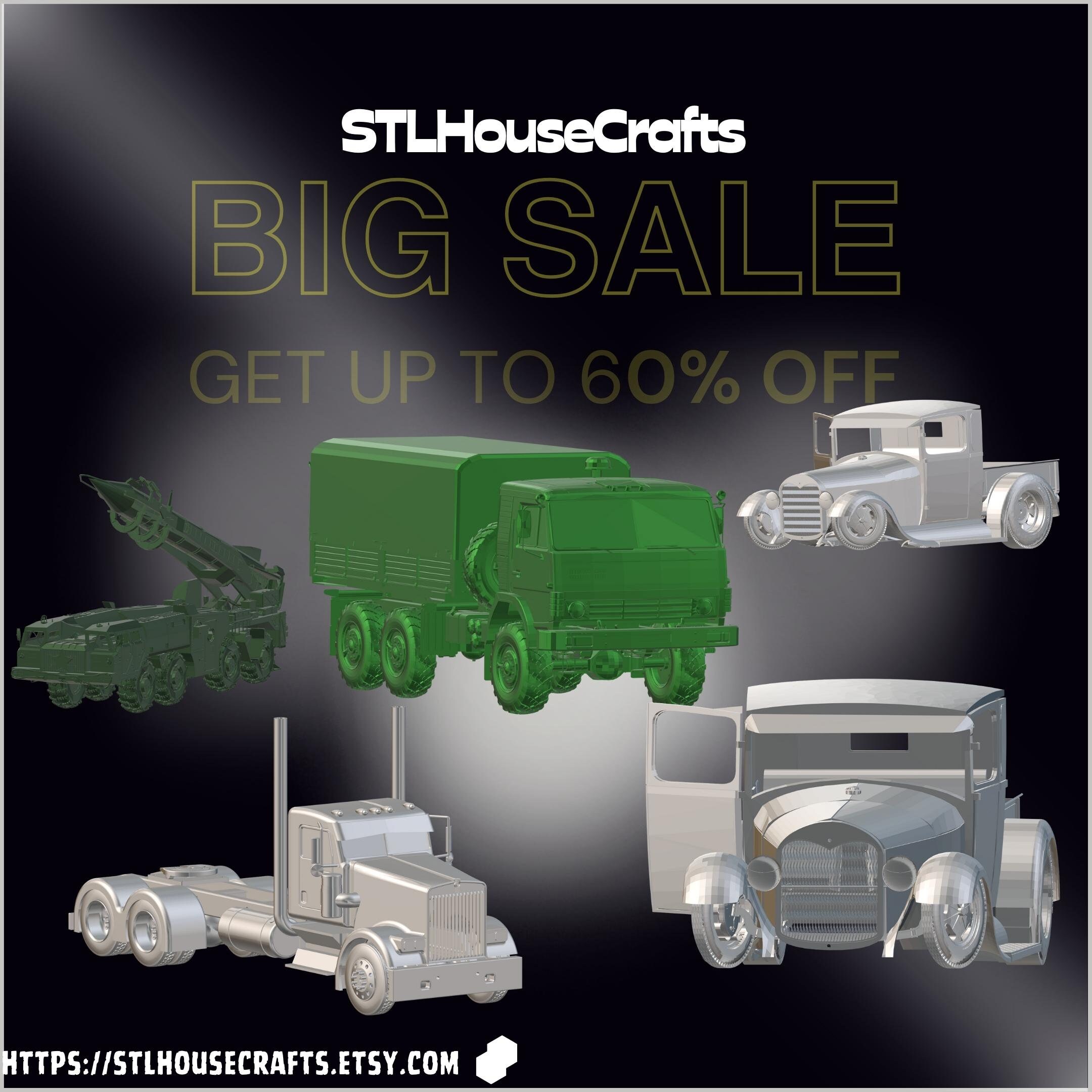 25 Different Truck Bundle Stl for Printing Truck Files Pack High ...