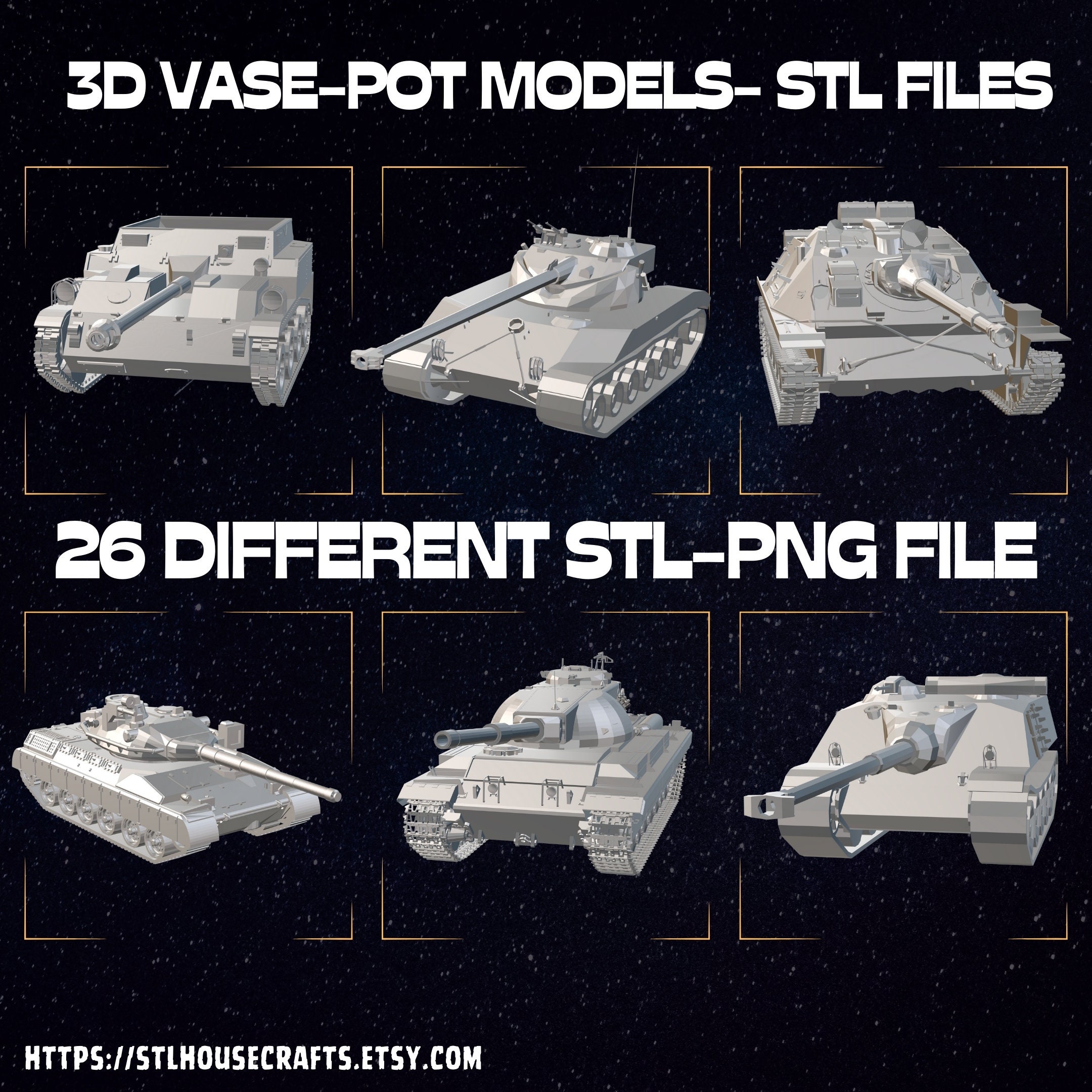 25 Different Tank,stl File, Military Vehicle,3d Printer,stl Files,3d ...