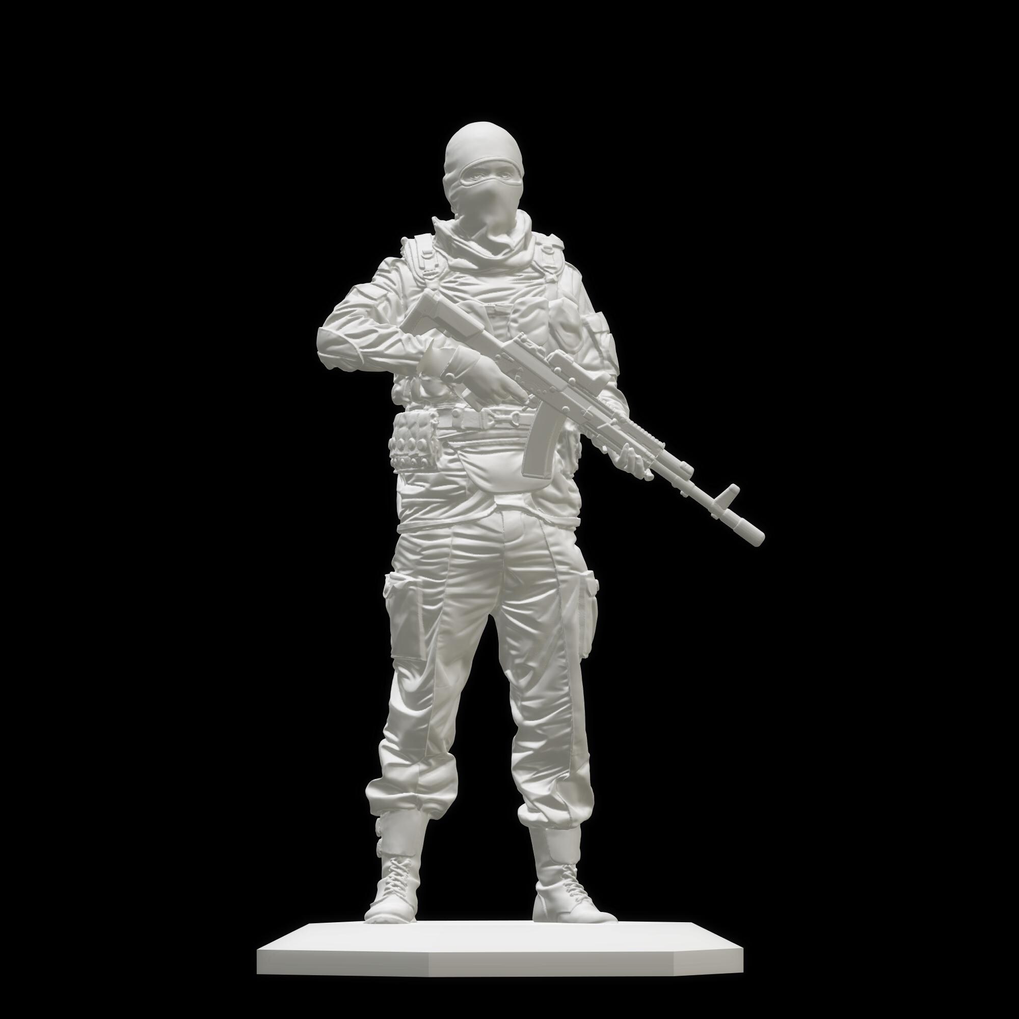 Modern Soldier STL Bundle: 3D Print Military Figures for Dioramas ...