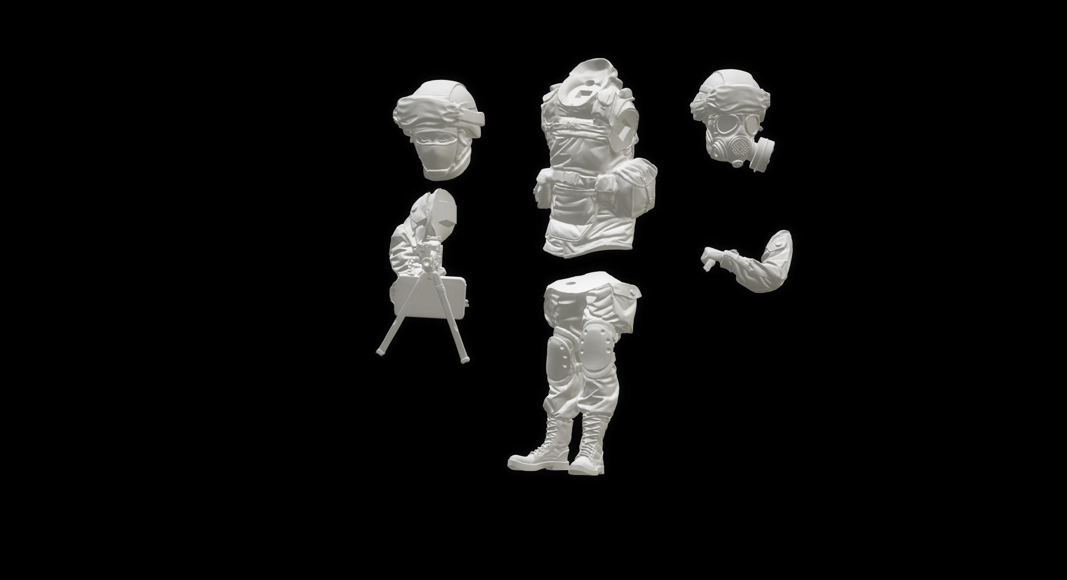 Modern Soldier STL Bundle: 3D Print Military Figures for Dioramas ...