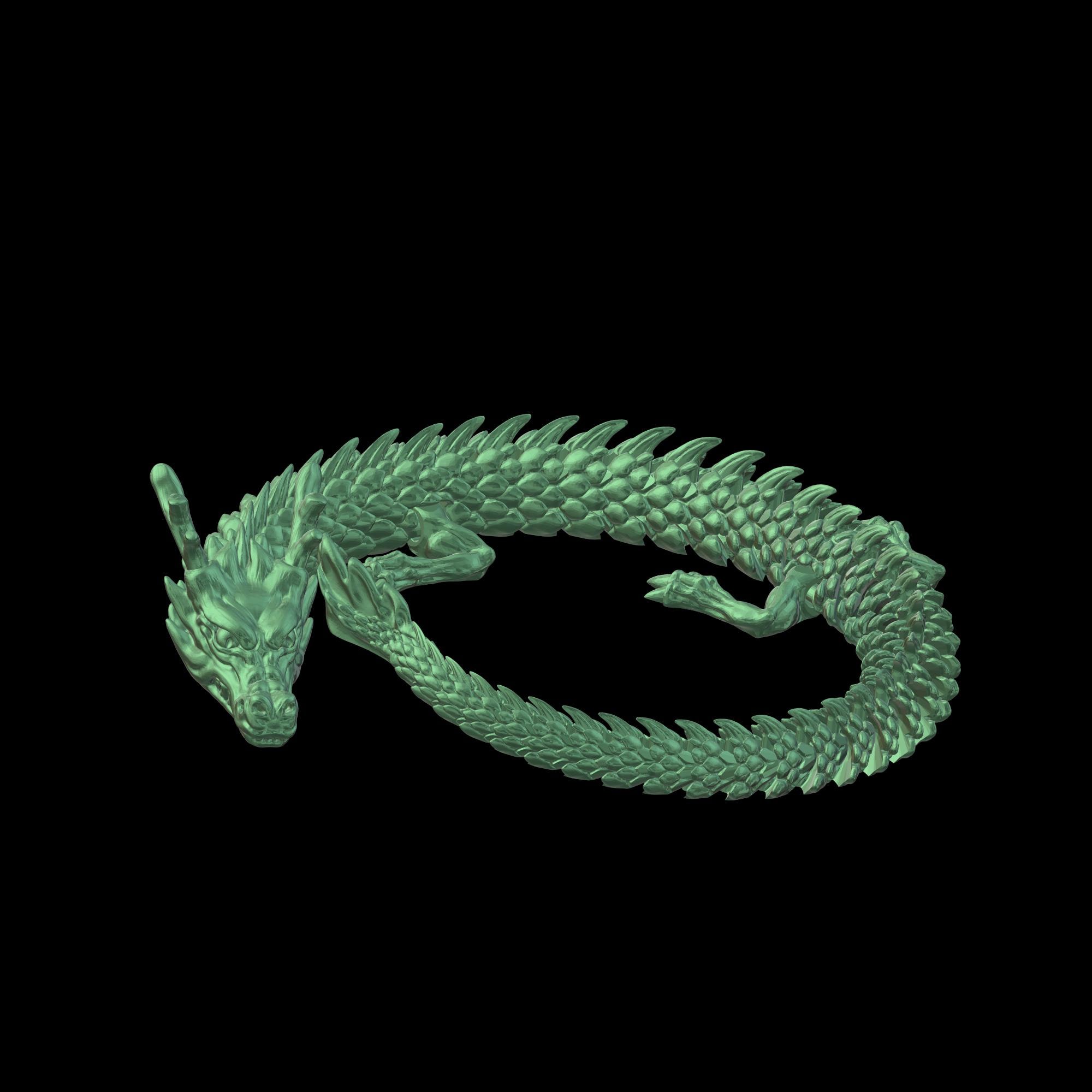 Articulated Dragon STL File: Flexible 3D Print Model (digital Download ...