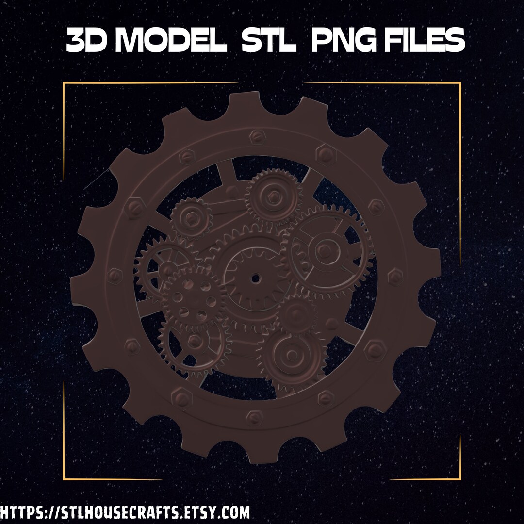 Rustic Clock STL File: 3D Printable Wall Decor (digital Download) - Etsy