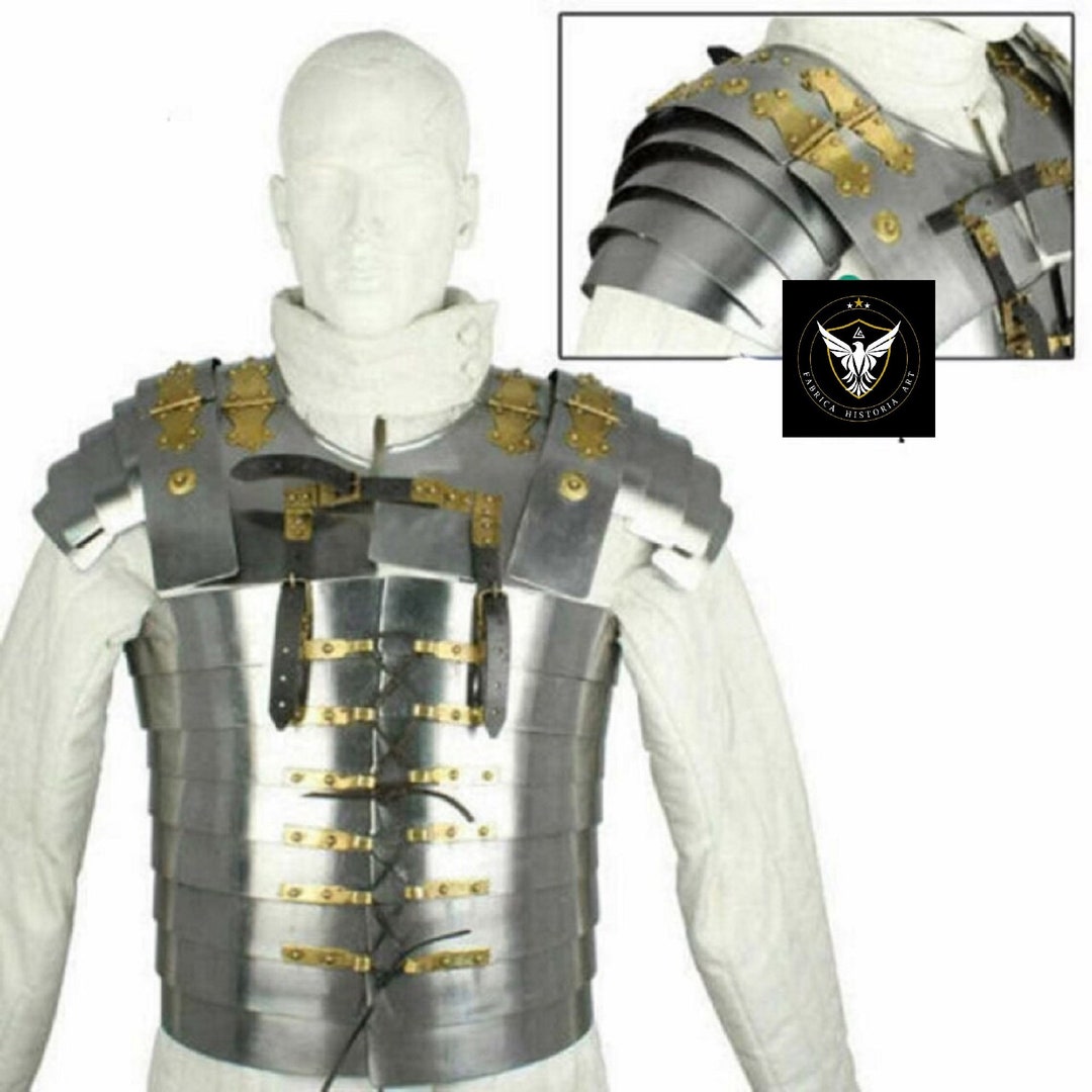 Roman Lorica Segmentata , Segmenta Armor With Roman Centurion Helmet ...