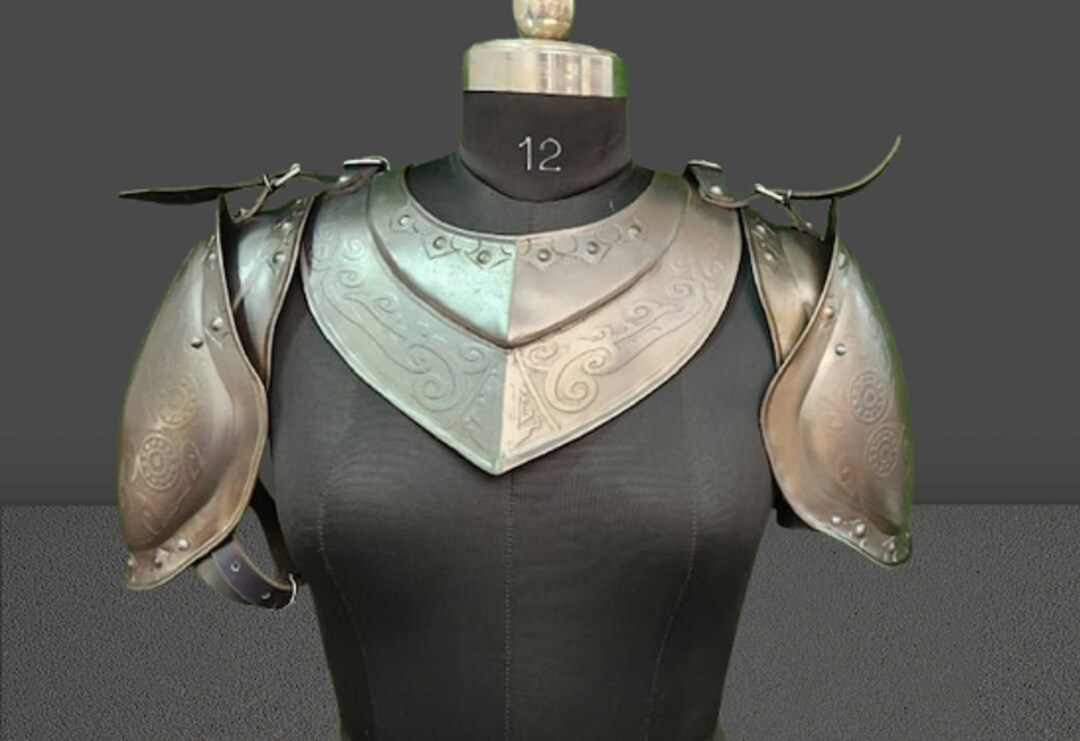 Medieval Gorget Spaulders women Iron Arm Shoulder Set viking - Etsy