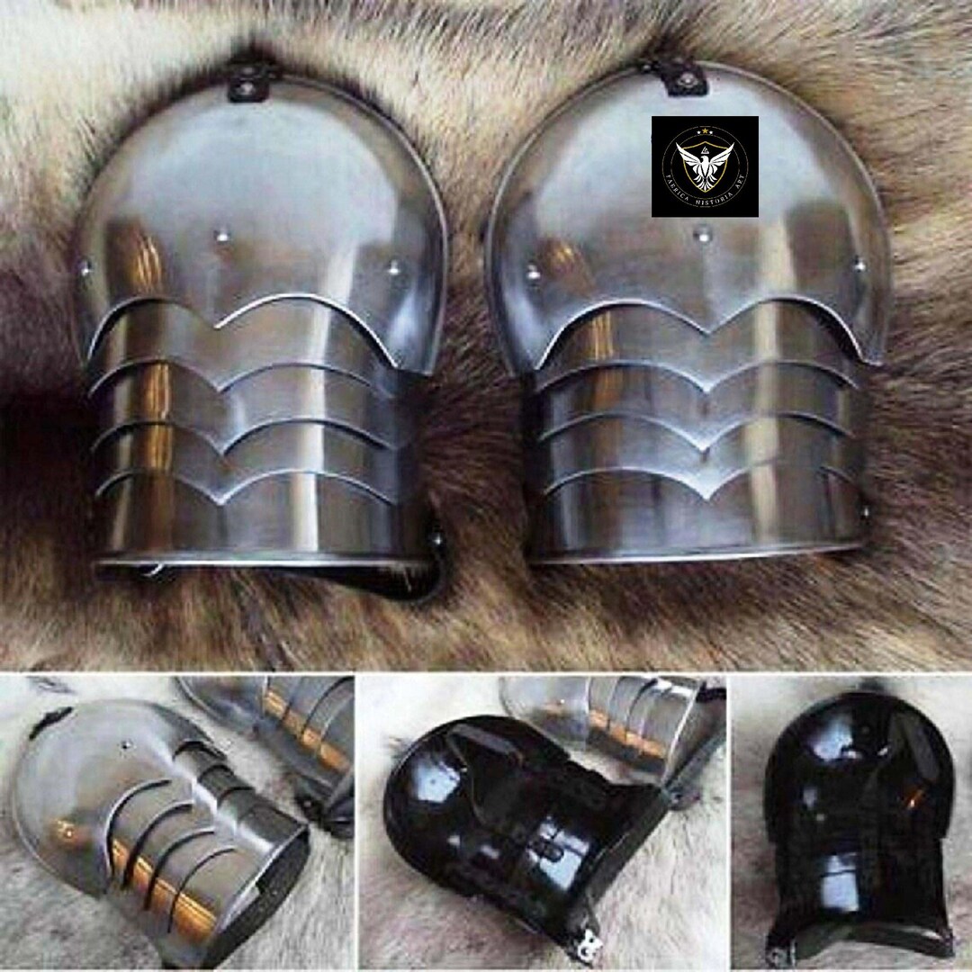 Medieval Pauldrons Arm Steel Pauldrons Sca Pauldrons - Etsy