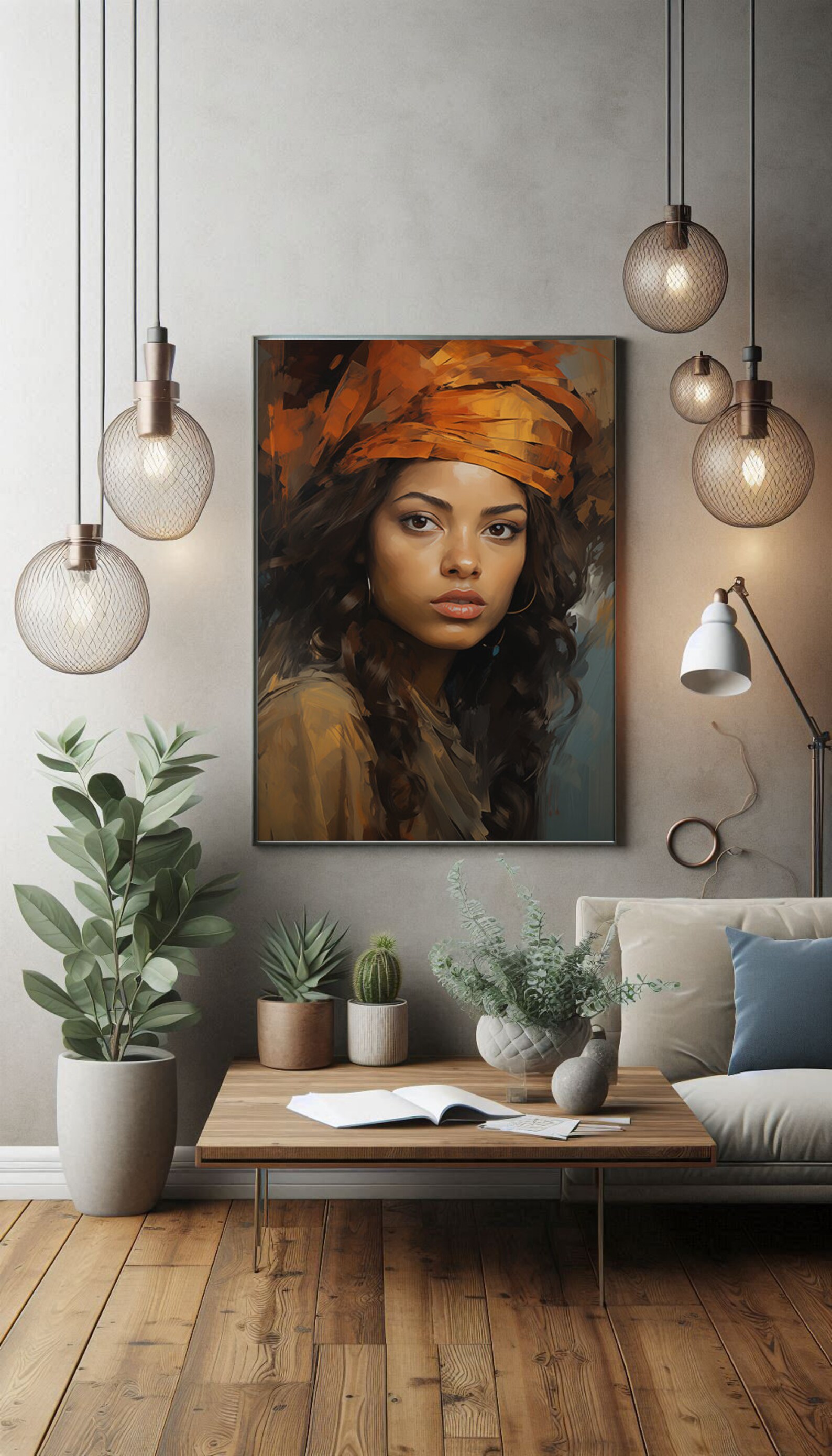 Woman Portrait Woman Face Wall Art Print Face Portrait Girl Poster Home ...