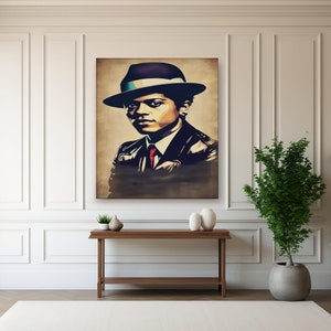 Stunning Bruno Mars Digital Wall Art, Bruno Mars Poster Printable ...