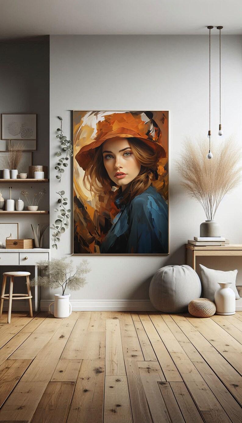 Woman Portrait Woman Face Wall Art Print Face Portrait Girl Poster Home ...
