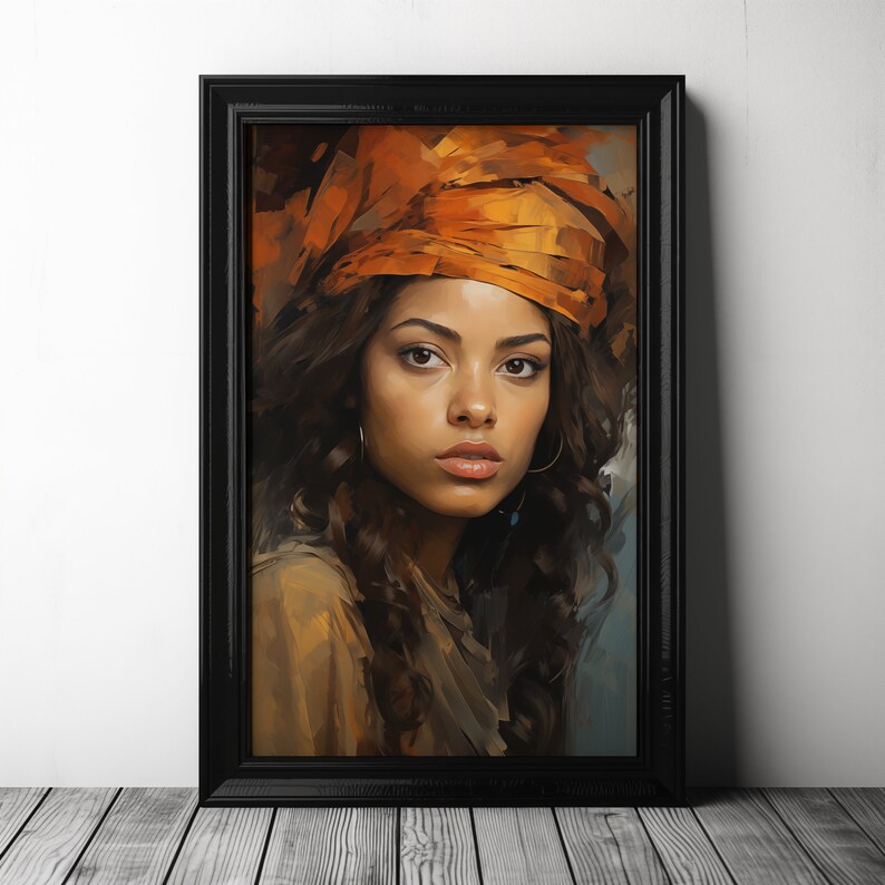 Woman Portrait Woman Face Wall Art Print Face Portrait Girl Poster Home ...