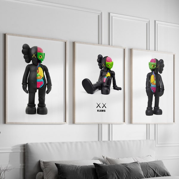 Graffiti Kaws Poster - Etsy