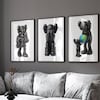 KAWS Poster Set of 3, Printables Minimalist Hypebeast Kaws Figure ...