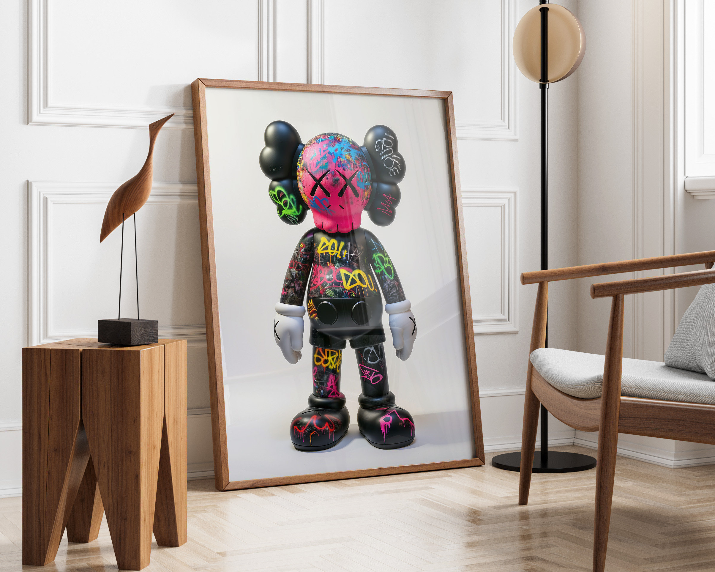 Kaws Poster, Set of 3 Graffiti Kaws Prints, Hypebeast Graffiti Kaws ...