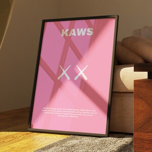 KAWS Poster Set of 3, Printables Minimalist Hypebeast Kaws Figure ...