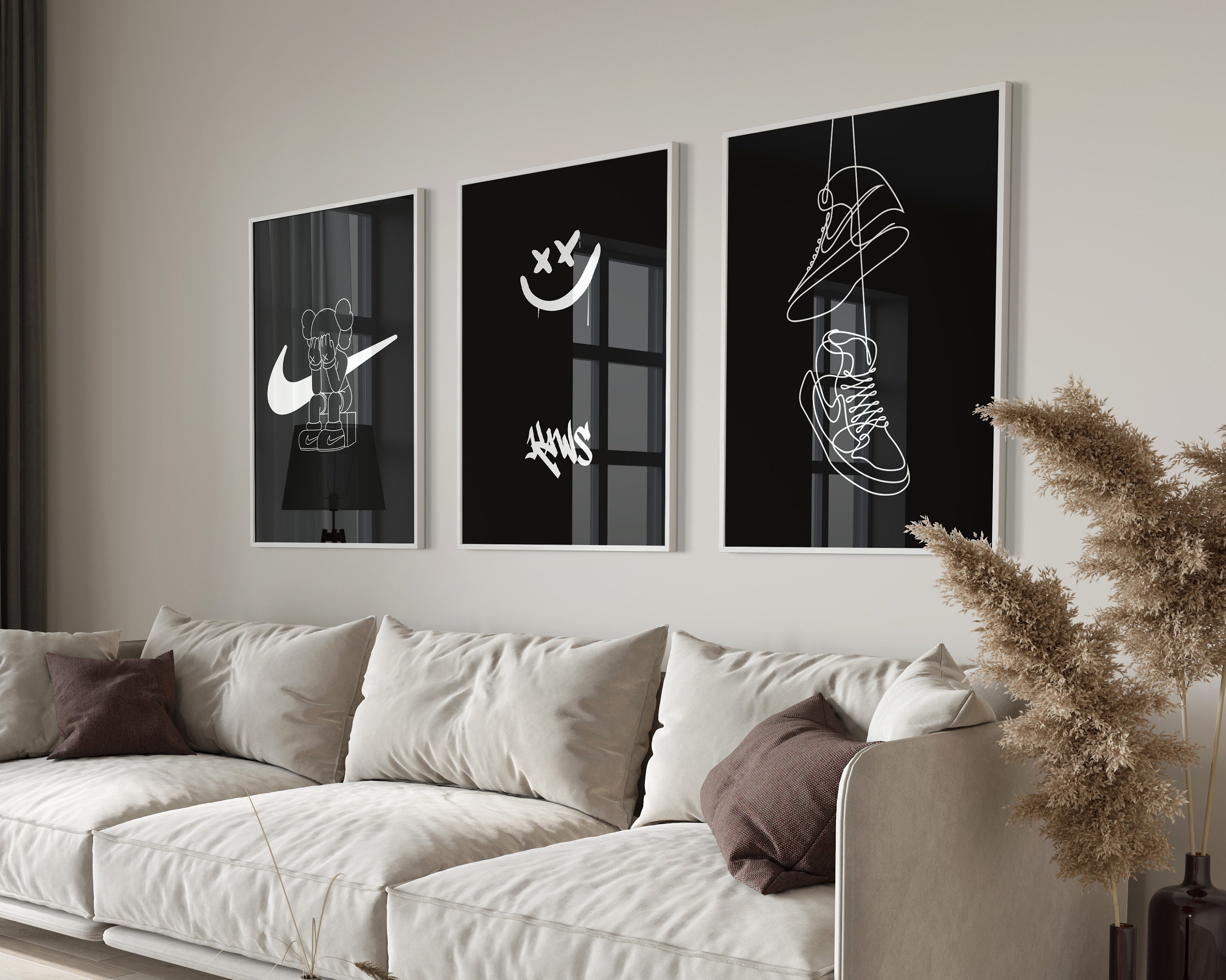 KAWS Poster Set of 3, Printables Minimalist Hypebeast Kaws Figure ...