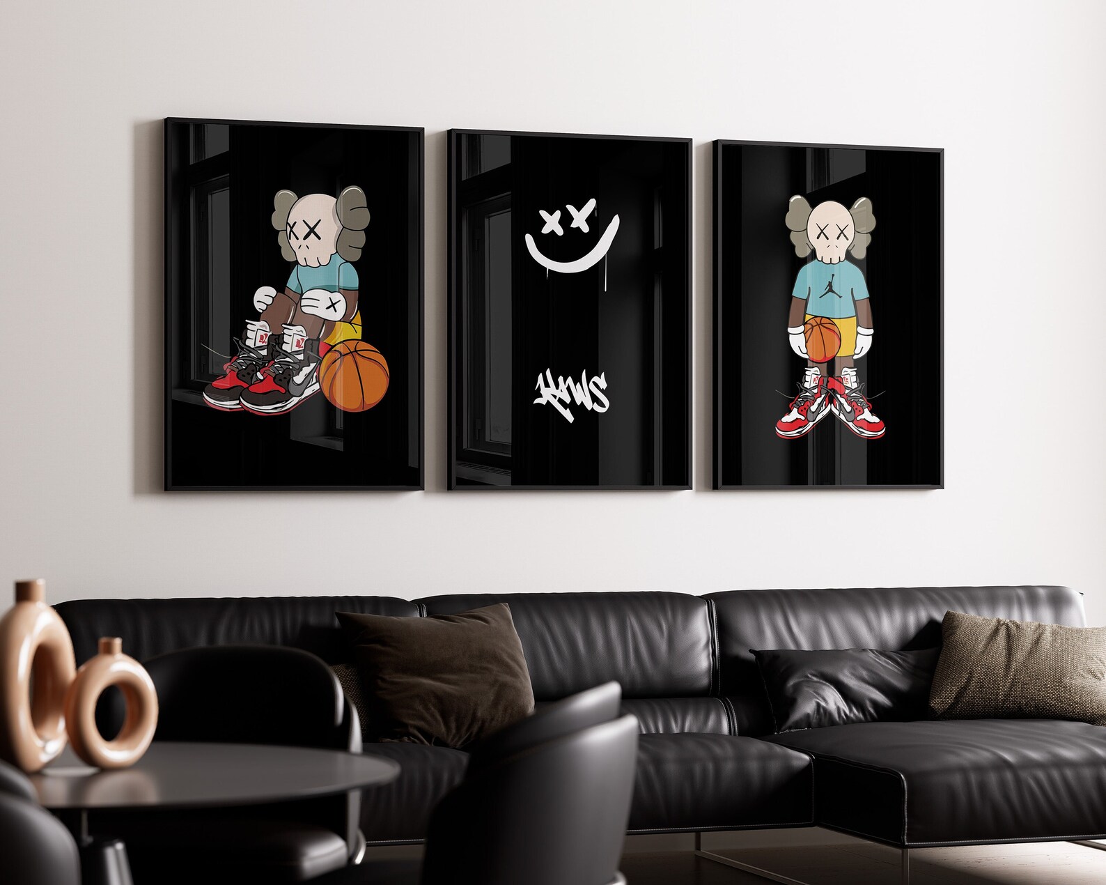 KAWS Poster Set of 3, Printables Minimalist Hypebeast Kaws Figure ...