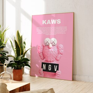 KAWS Poster Set of 3, Printables Minimalist Hypebeast Kaws Figure ...