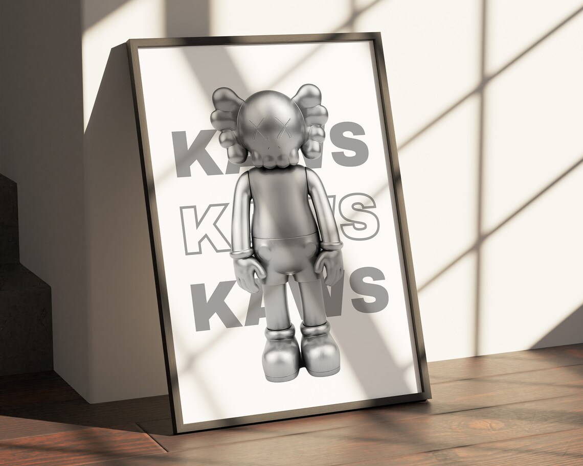 KAWS Poster Set of 3, Printables Minimalist Hypebeast Kaws Figure Poster, Kaws Poster Print ...