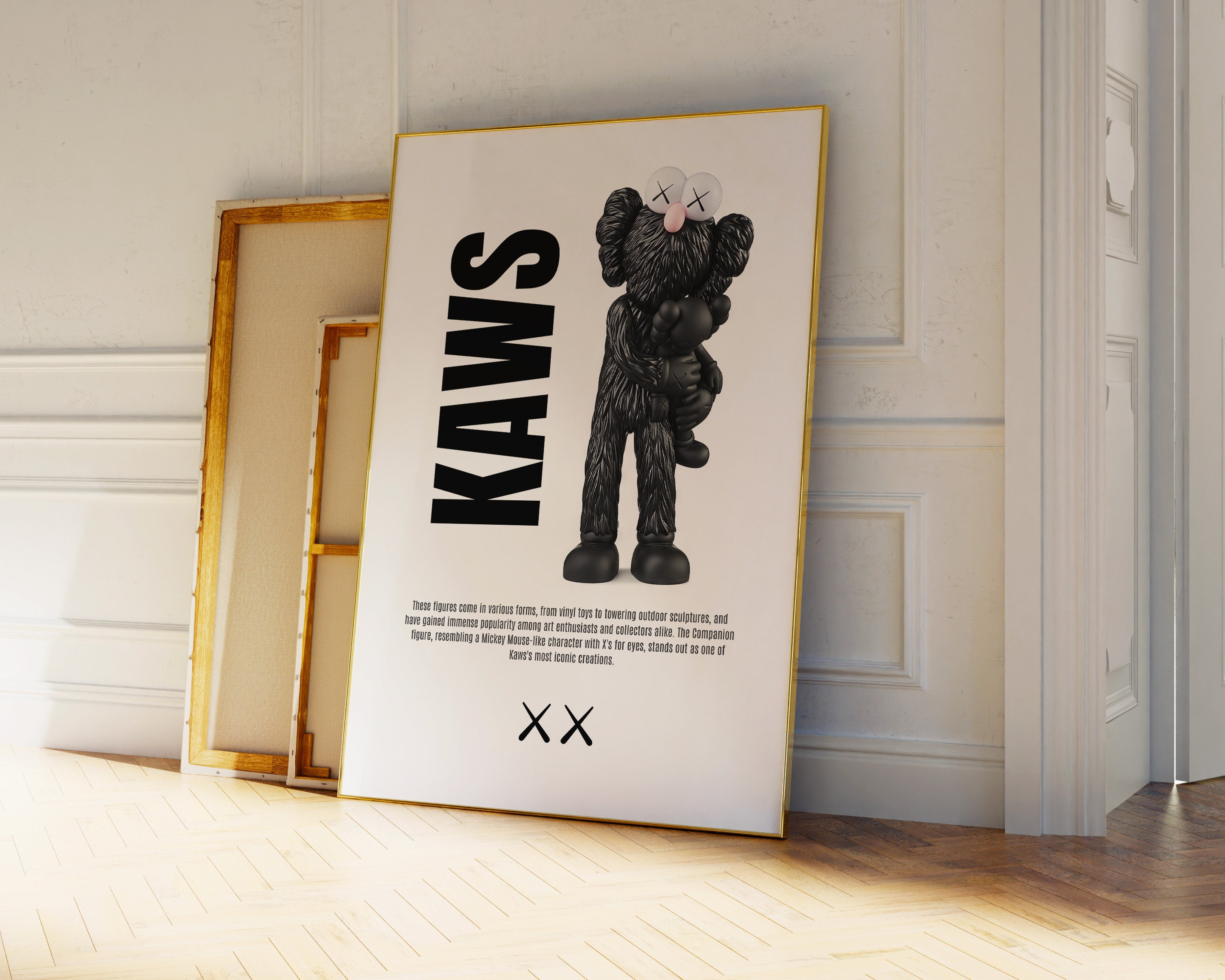 Kaws Poster Print, Set of 3, Hypebeast Figure, Graffiti, Kaws Wall Art ...