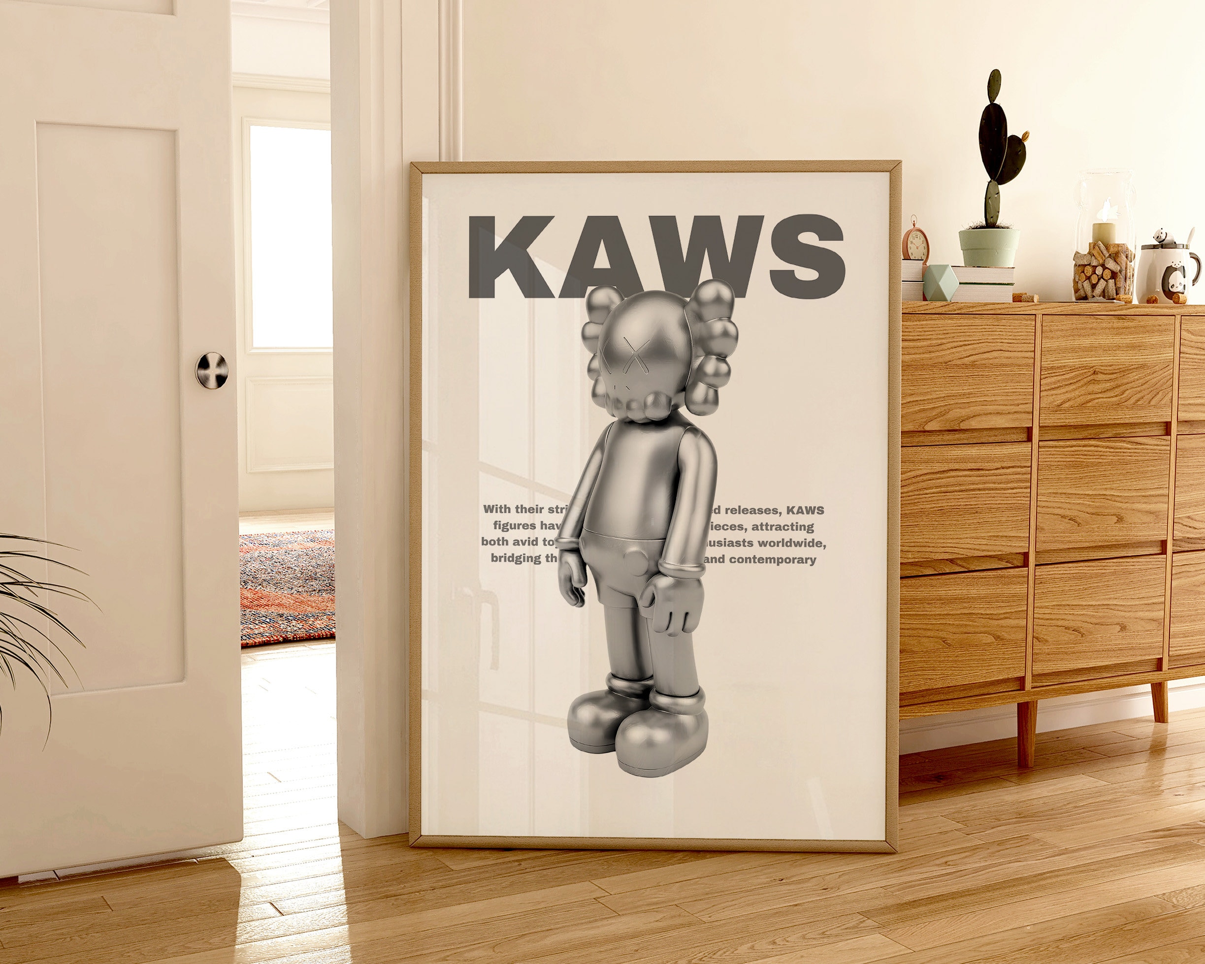 KAWS Poster Set of 3, Printables Minimalist Hypebeast Kaws Figure ...